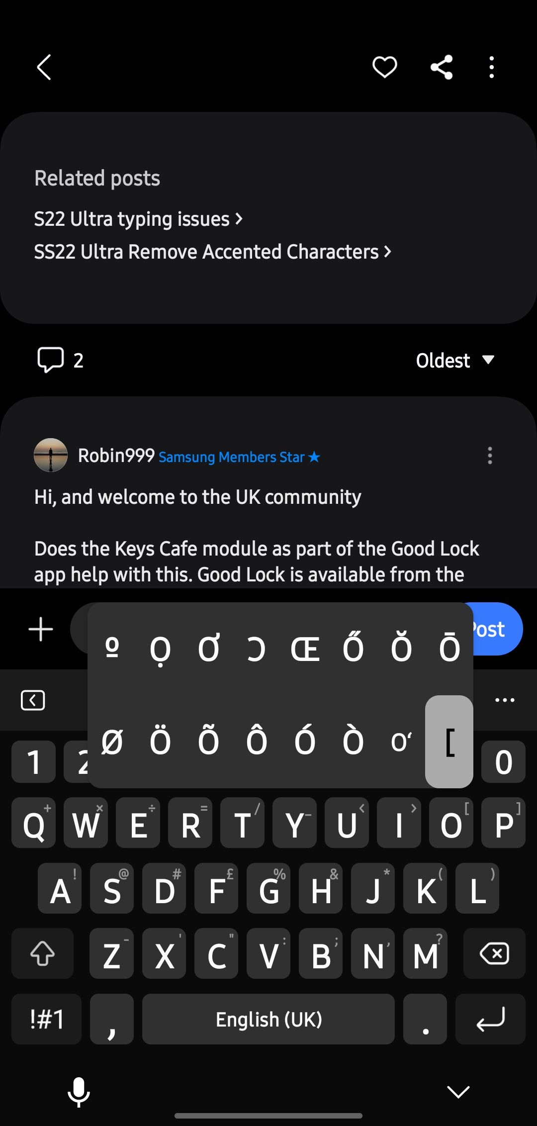 Samsung Galaxy keyboard - accented letters - Samsung Community