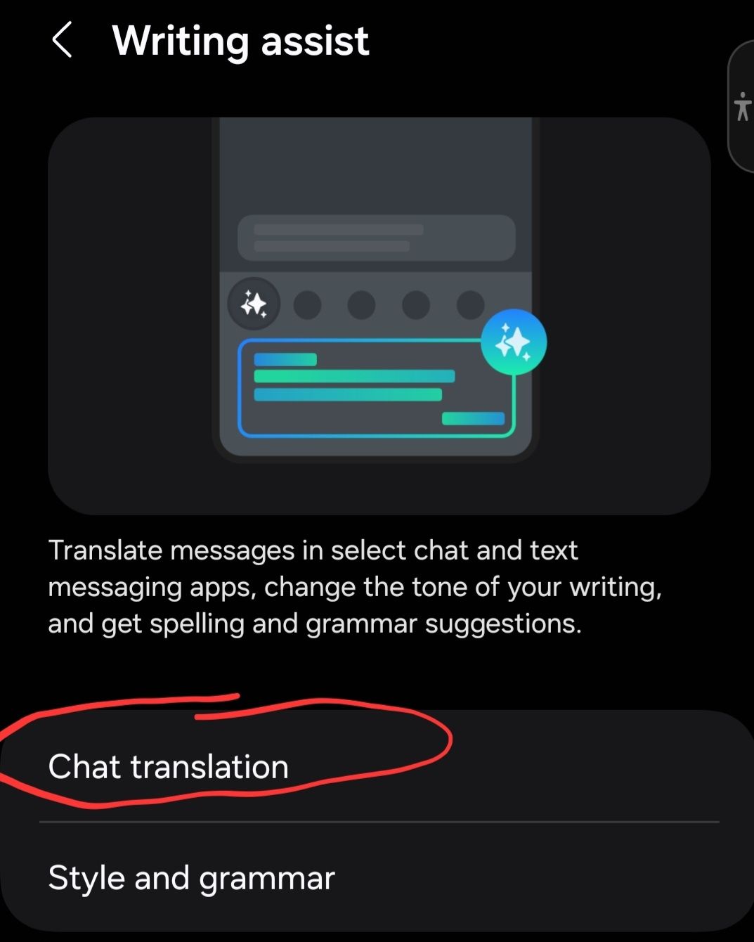I keep getting the AI translate text entry line on WhatsApp - Samsung ...