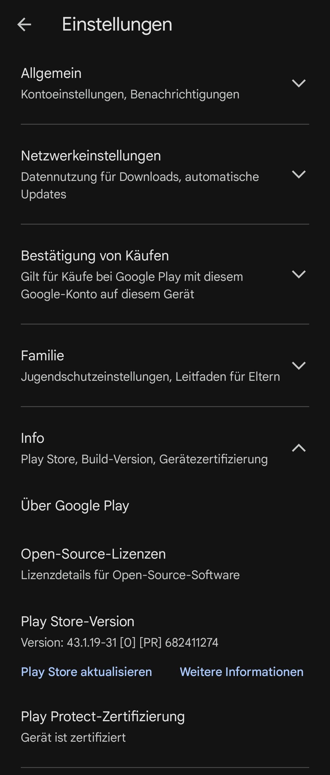 Google Play Store Update auf 43.1.19-31. A-71 / LG Ray - Samsung Community