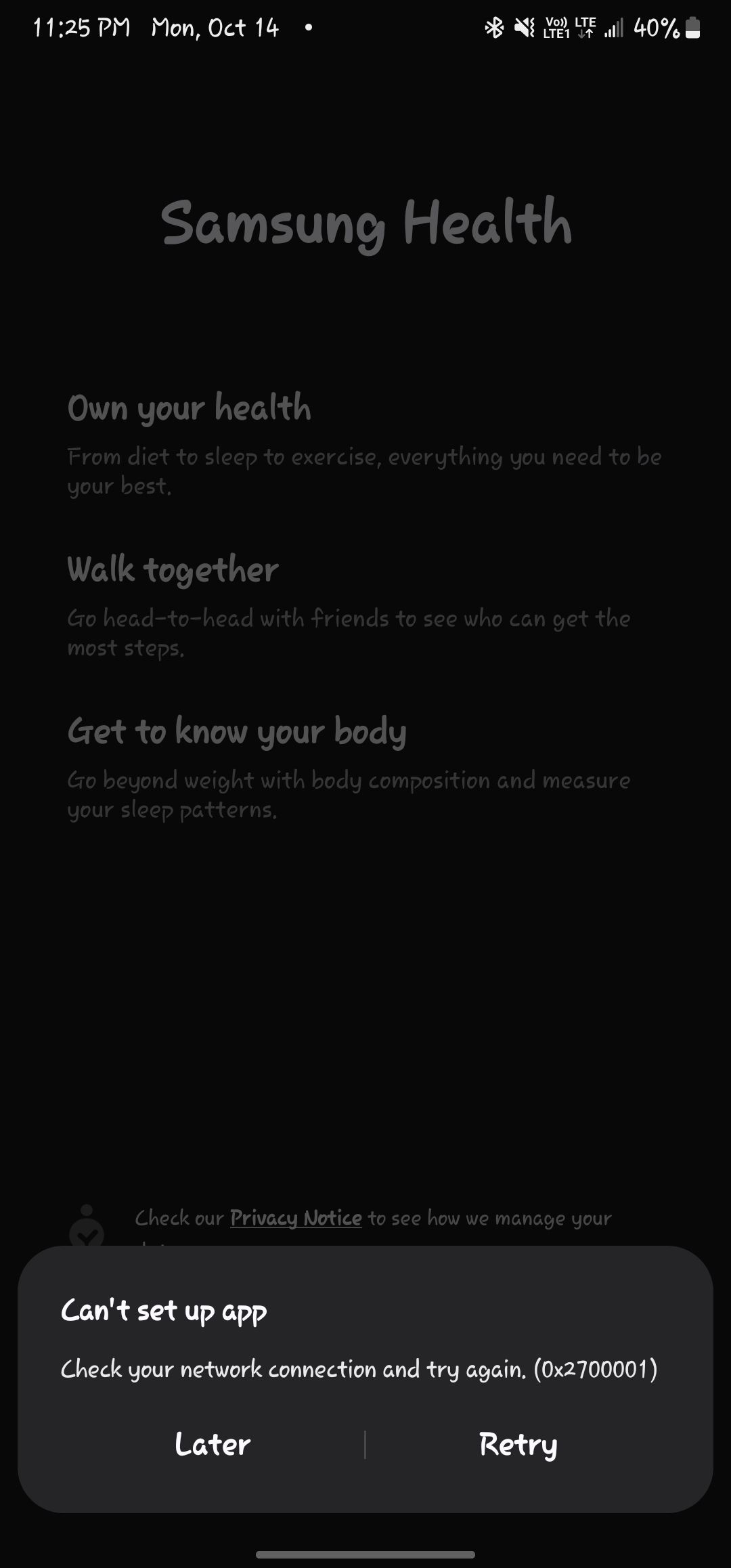 Solved: Samsung health - Samsung Community