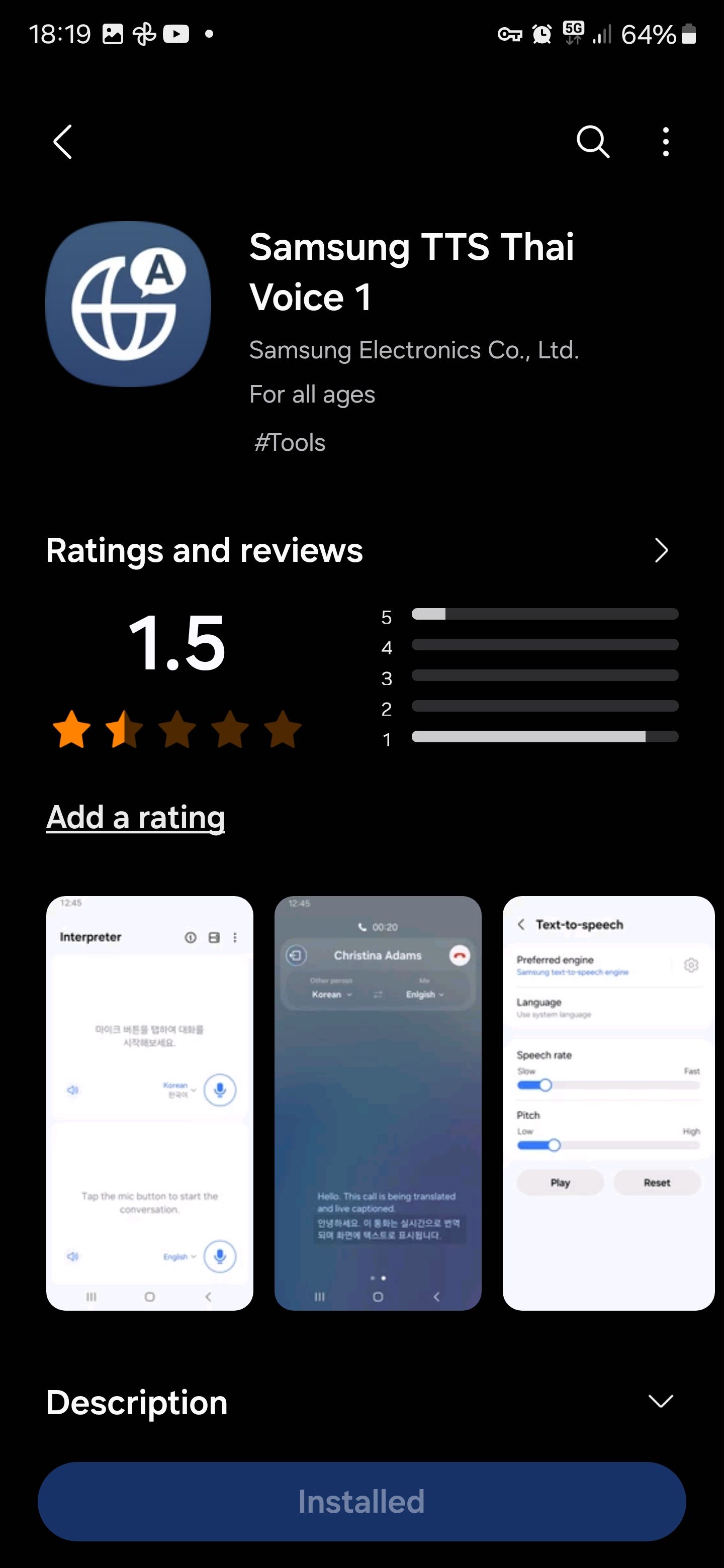 Unwanted TTS Voice languages - Samsung Community