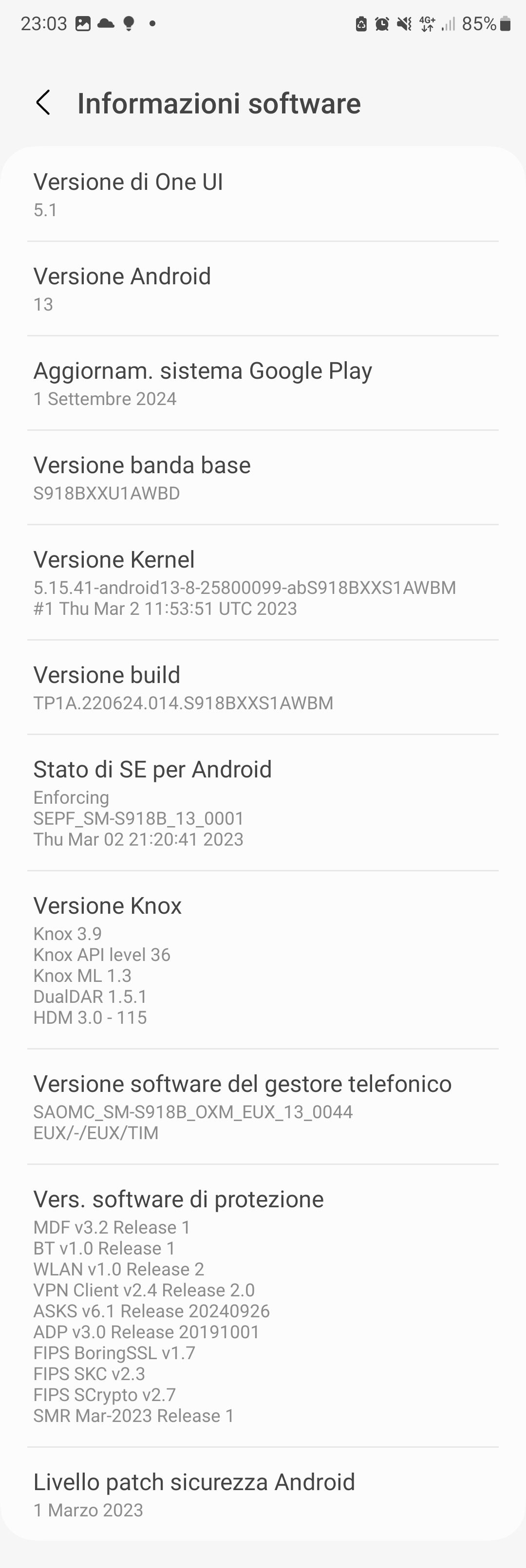 Problematica aggiornamento s23 ultra - Samsung Community