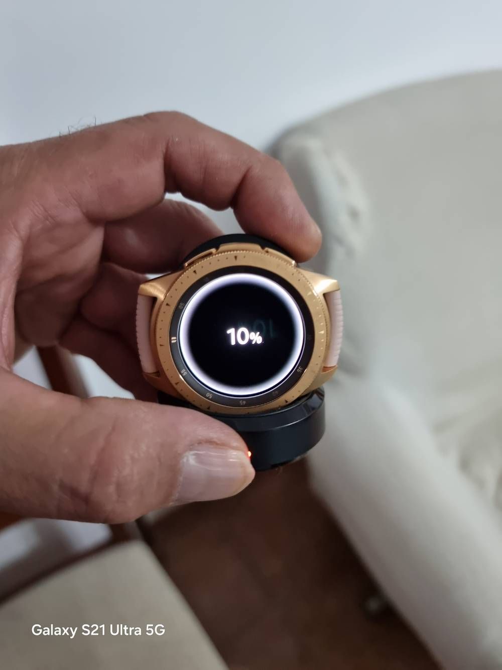 Galaxy watch oro rosa para el s22 ultra de la parienta , vá sobrado ...
