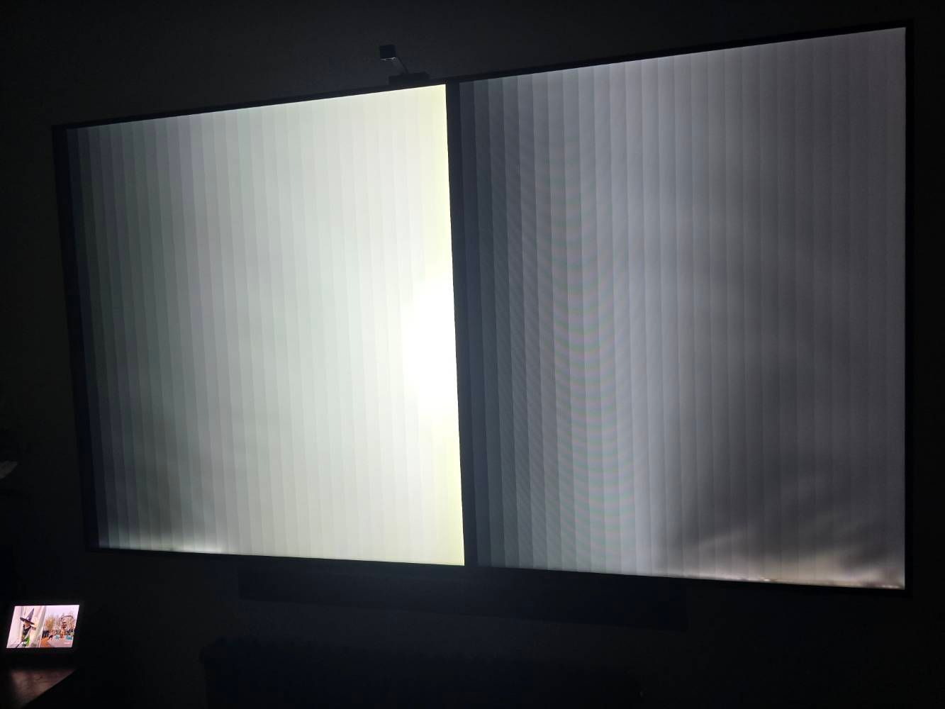 TV overheating in bottom left corner with light bleeding - Samsung ...