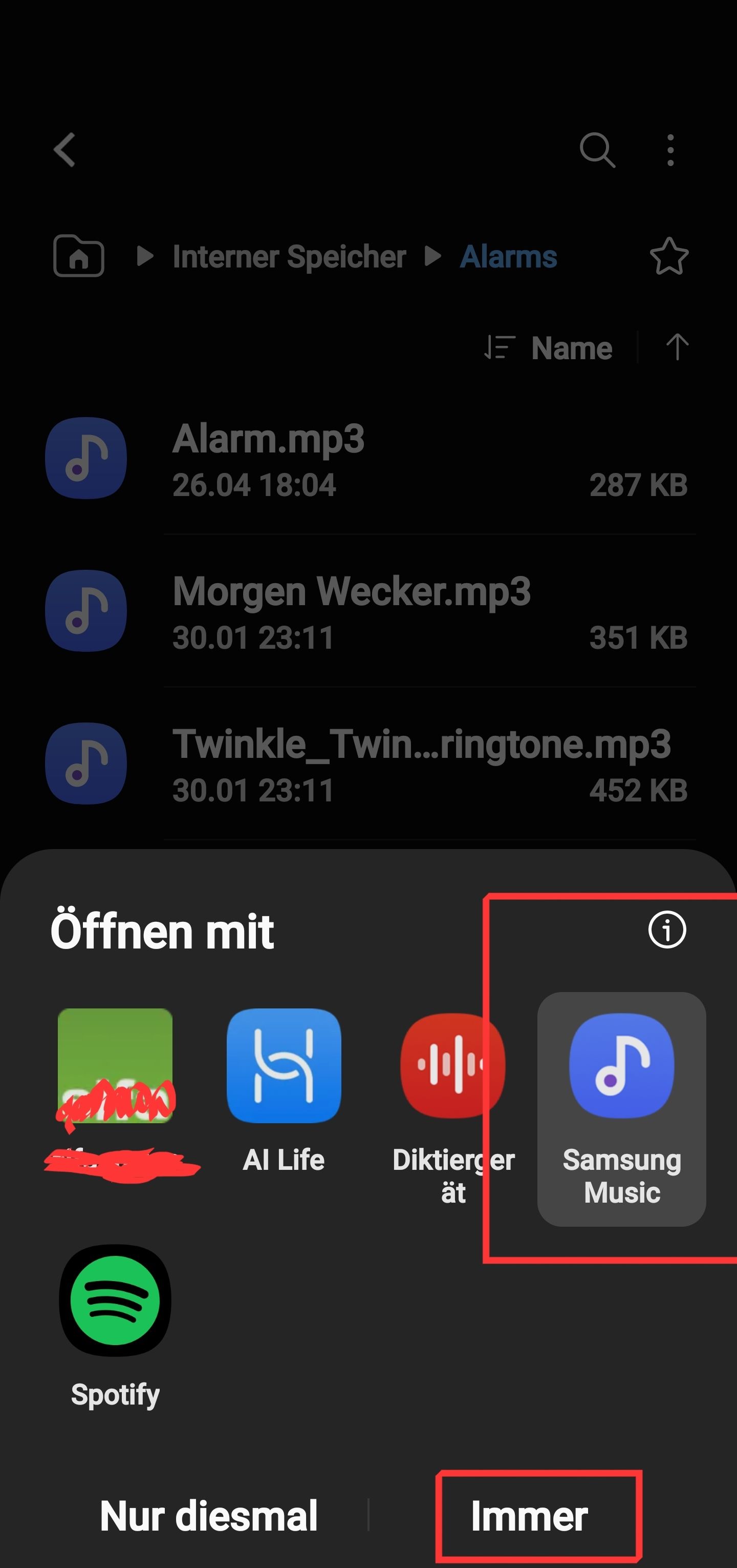 Wie kann ich einen neuen Ordner (mit *.mp3) zur Sound Picker ...