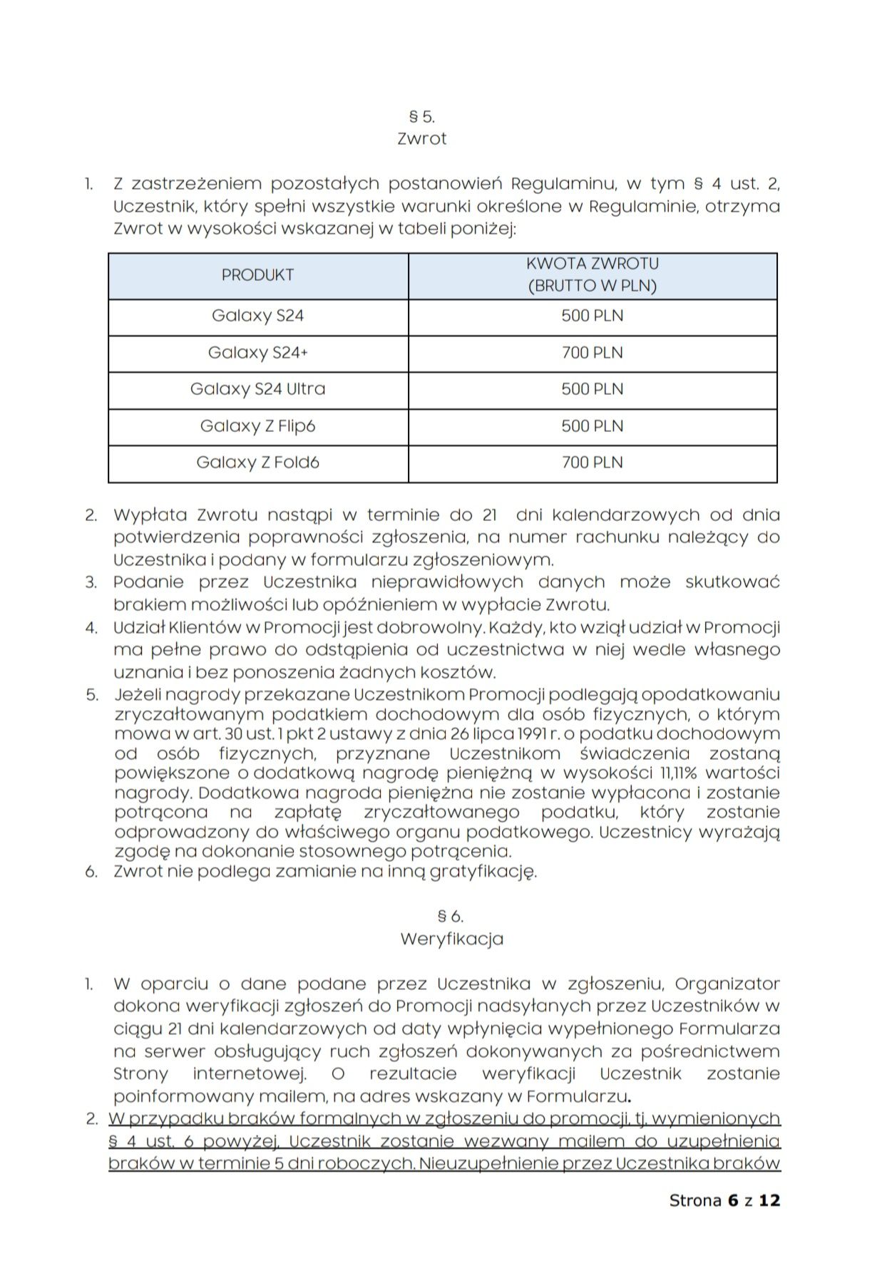 Promocja cashback – Samsung Galaxy S24, S24+, S24Ultra, Z Flip6, Z ...