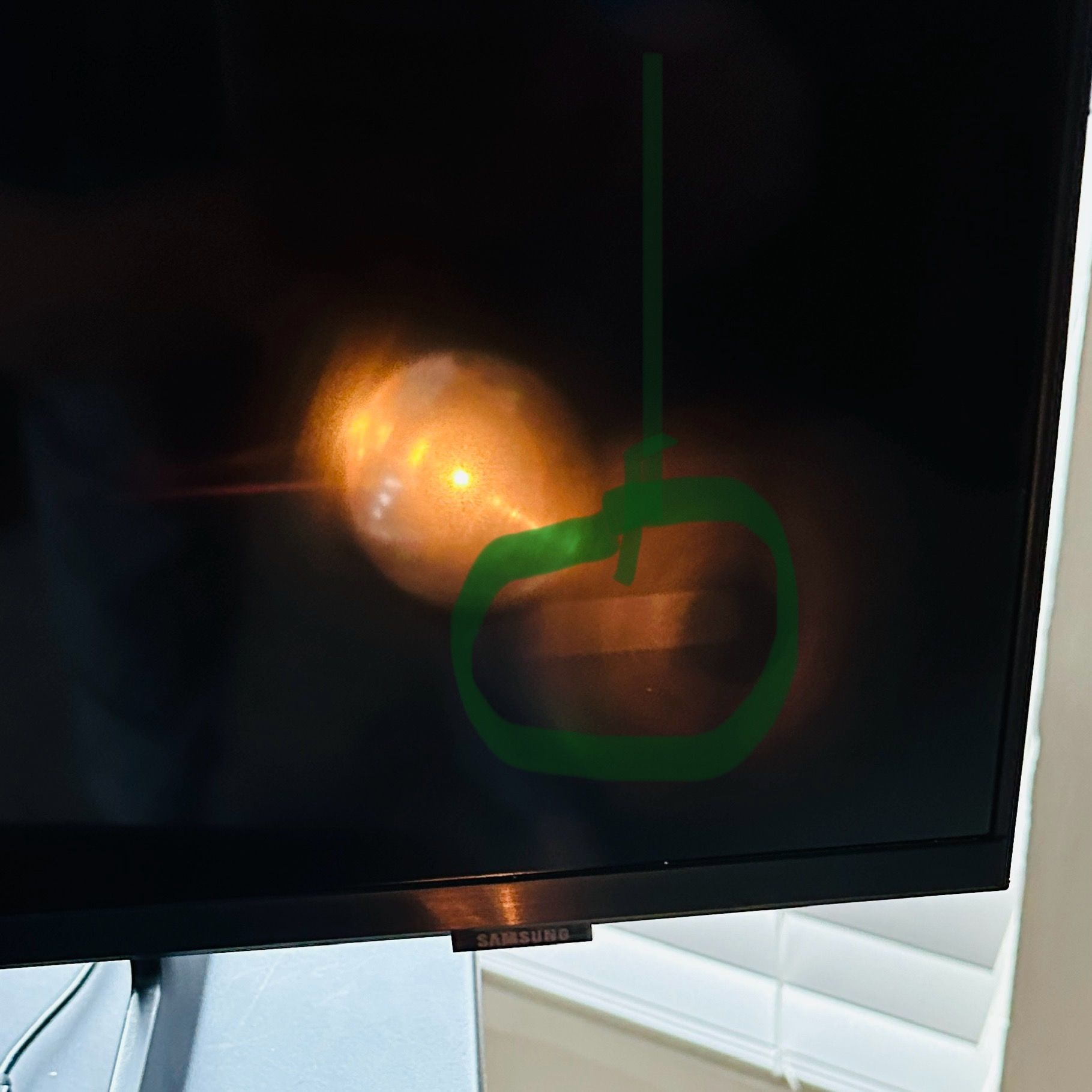 Rectangular object in Right lower Corner when TV is off - Samsung Community