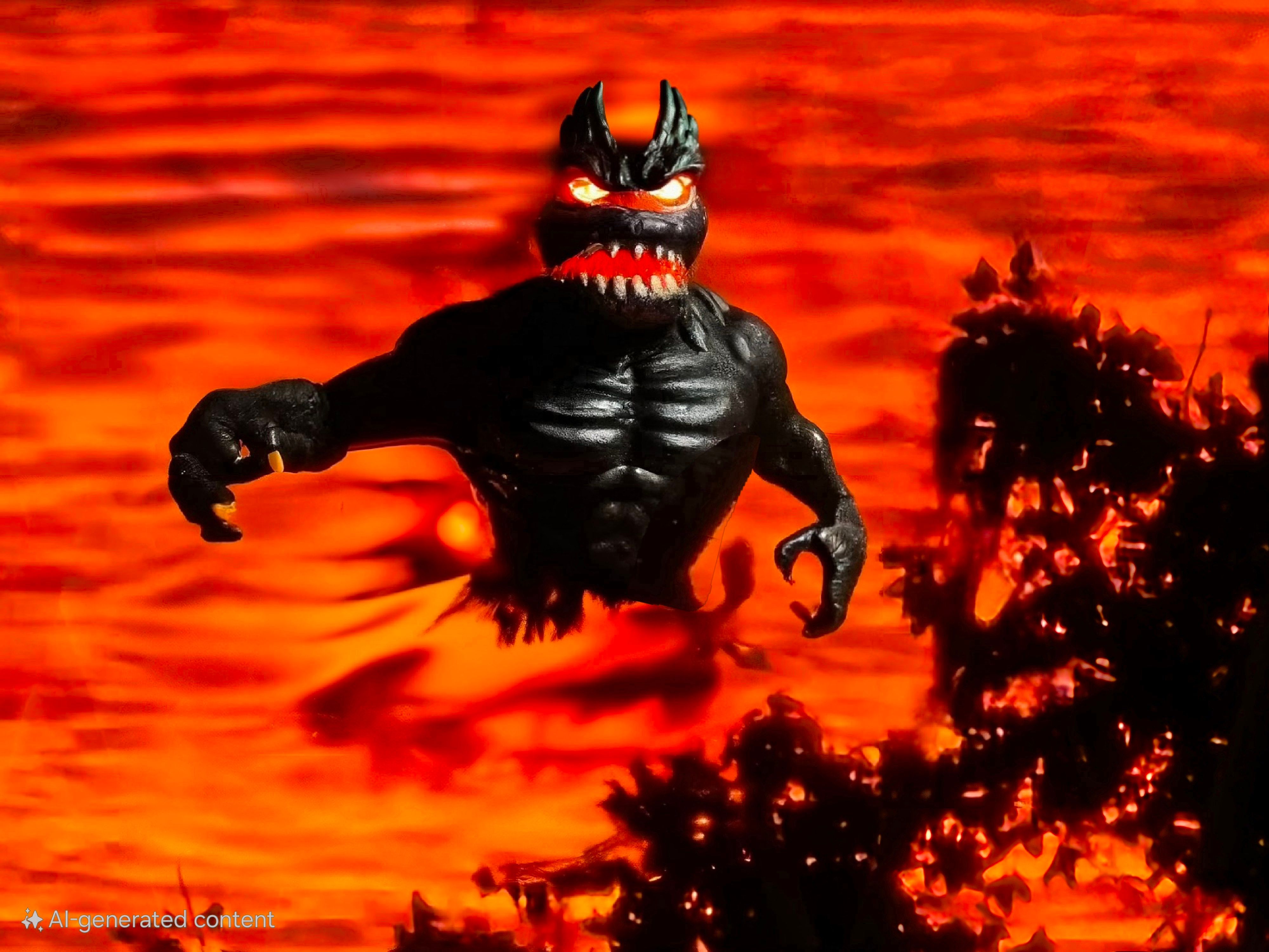 A hellish swimmer for a hellish sea Sketch to Image - Samsung Community