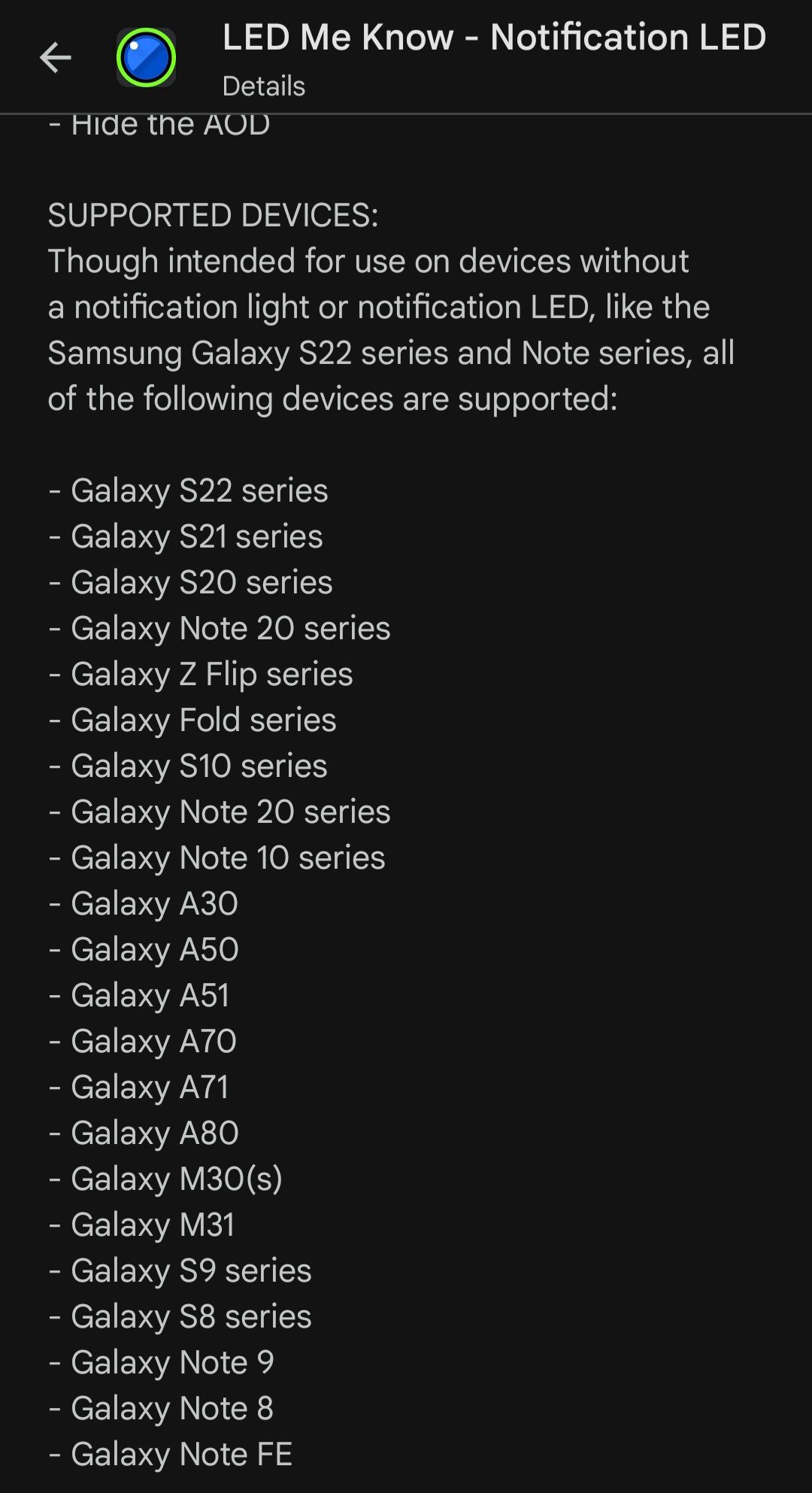 Aod - Samsung Community