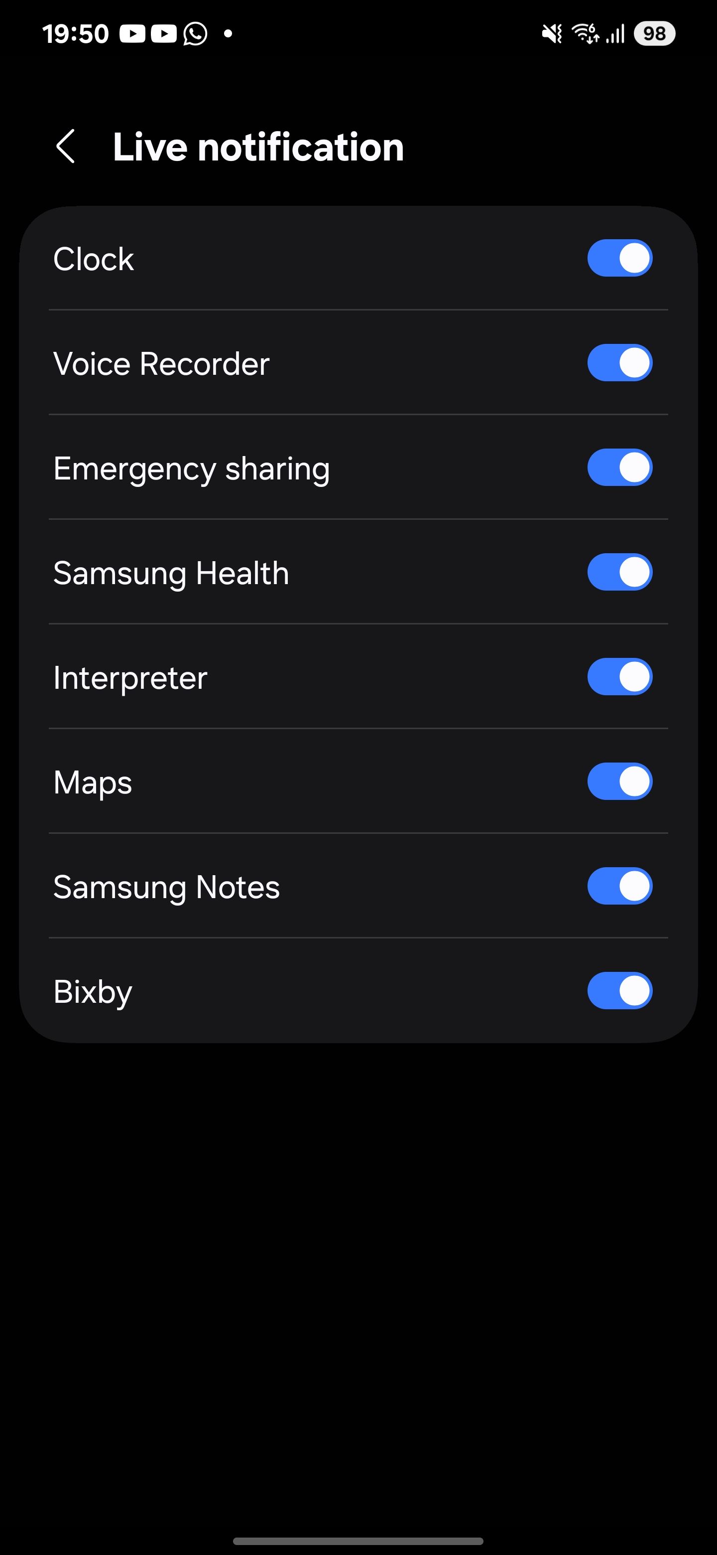 Solved: One ui 7 live status pill - Samsung Community