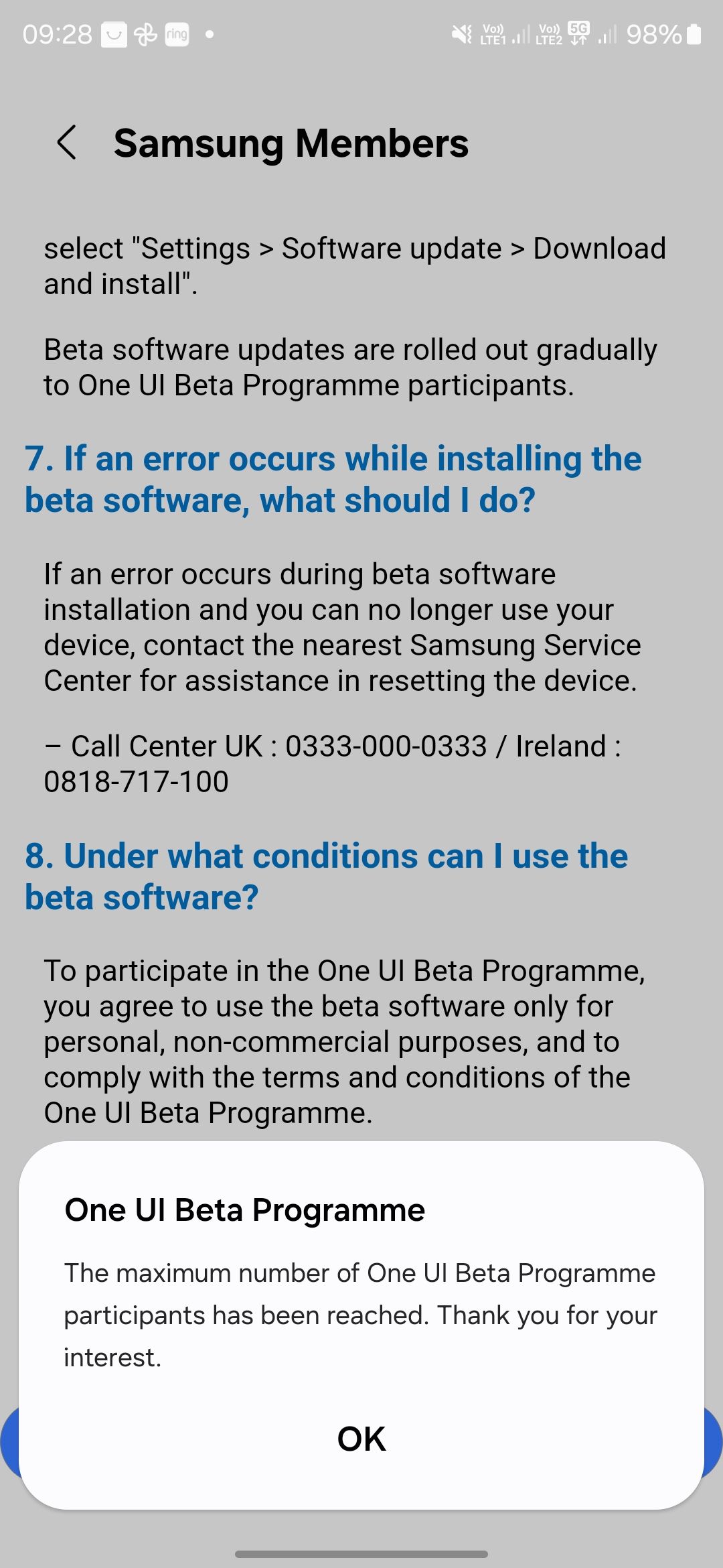 Solved: One ui beta - Samsung Community