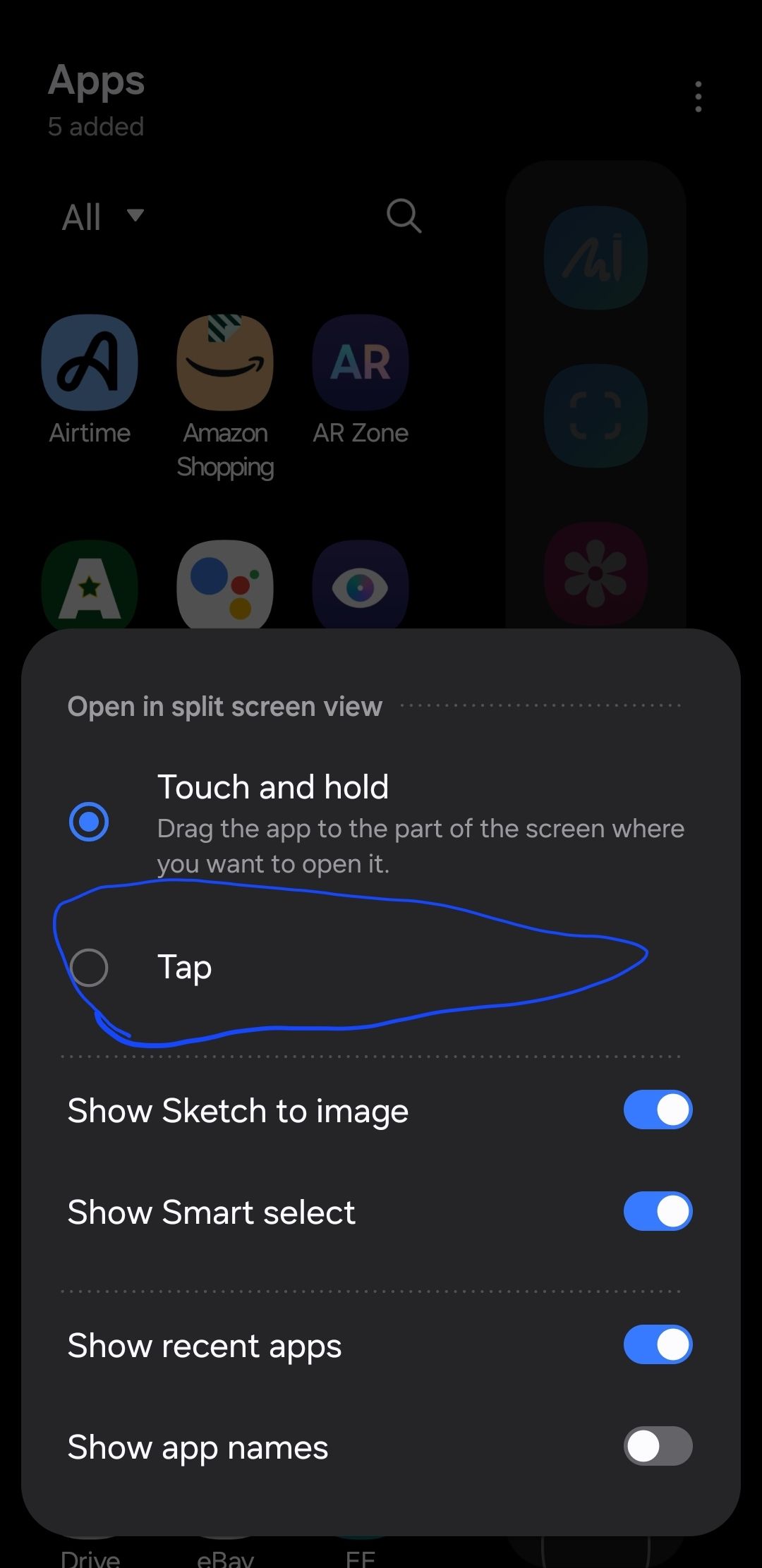 Solved: Selecting 'split screen' mode? - Samsung Community