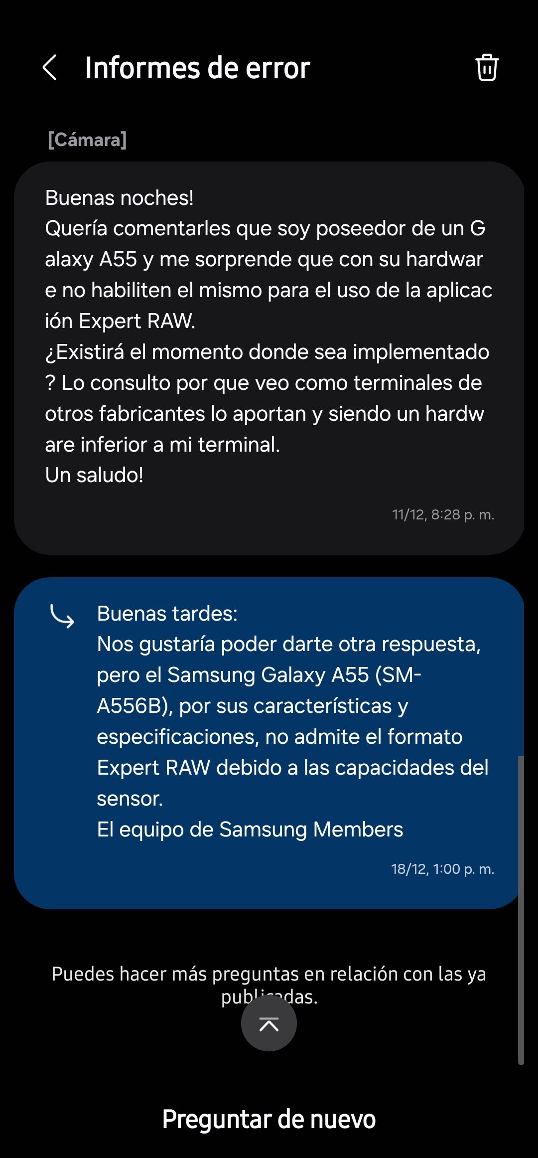 Habilitar Camera2 API y Expert Raw - Samsung Community