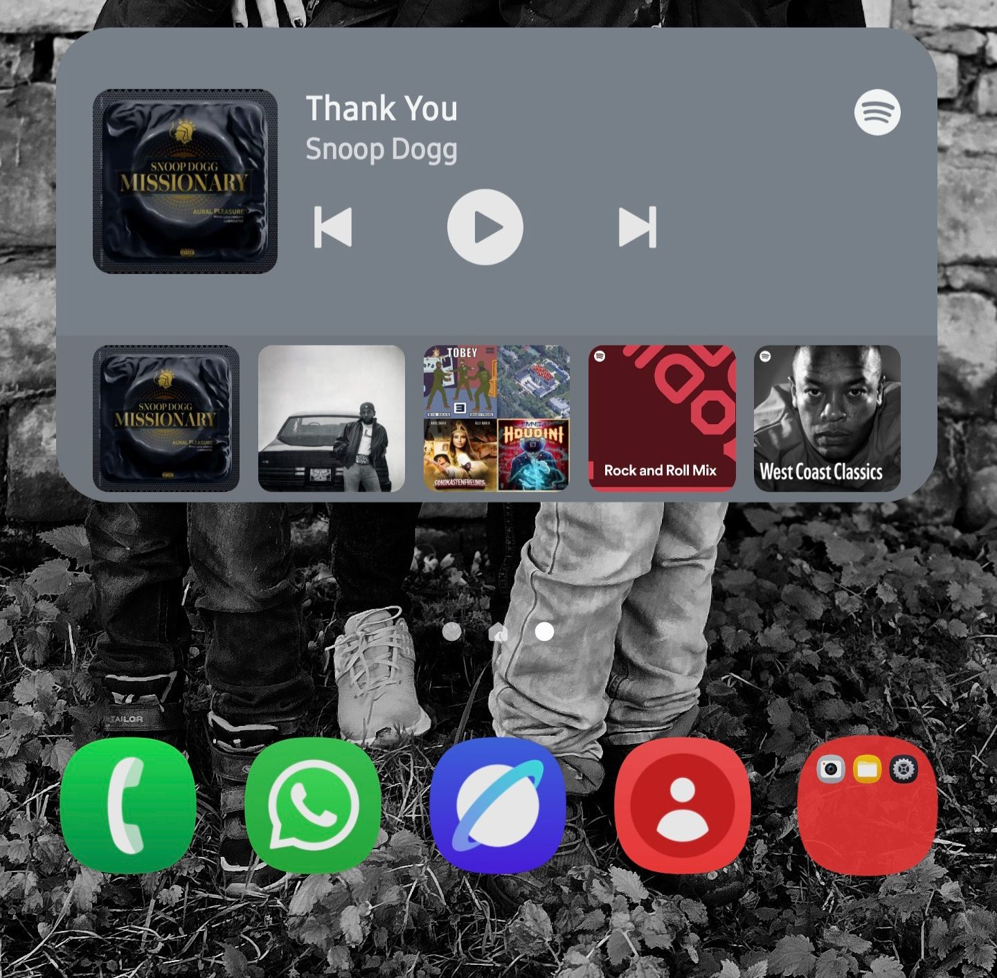 Spotify widget - Samsung Community