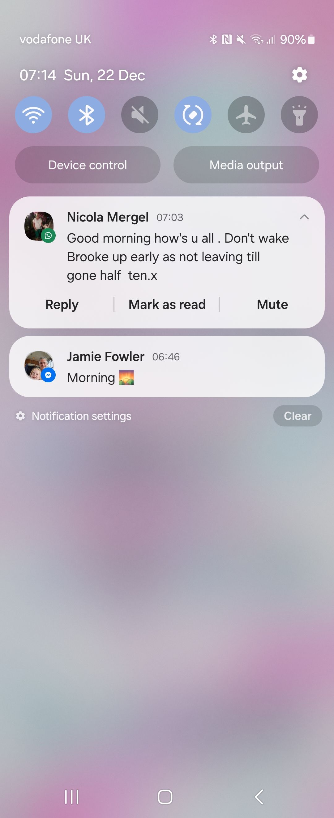 Notification pull down bar - Samsung Community