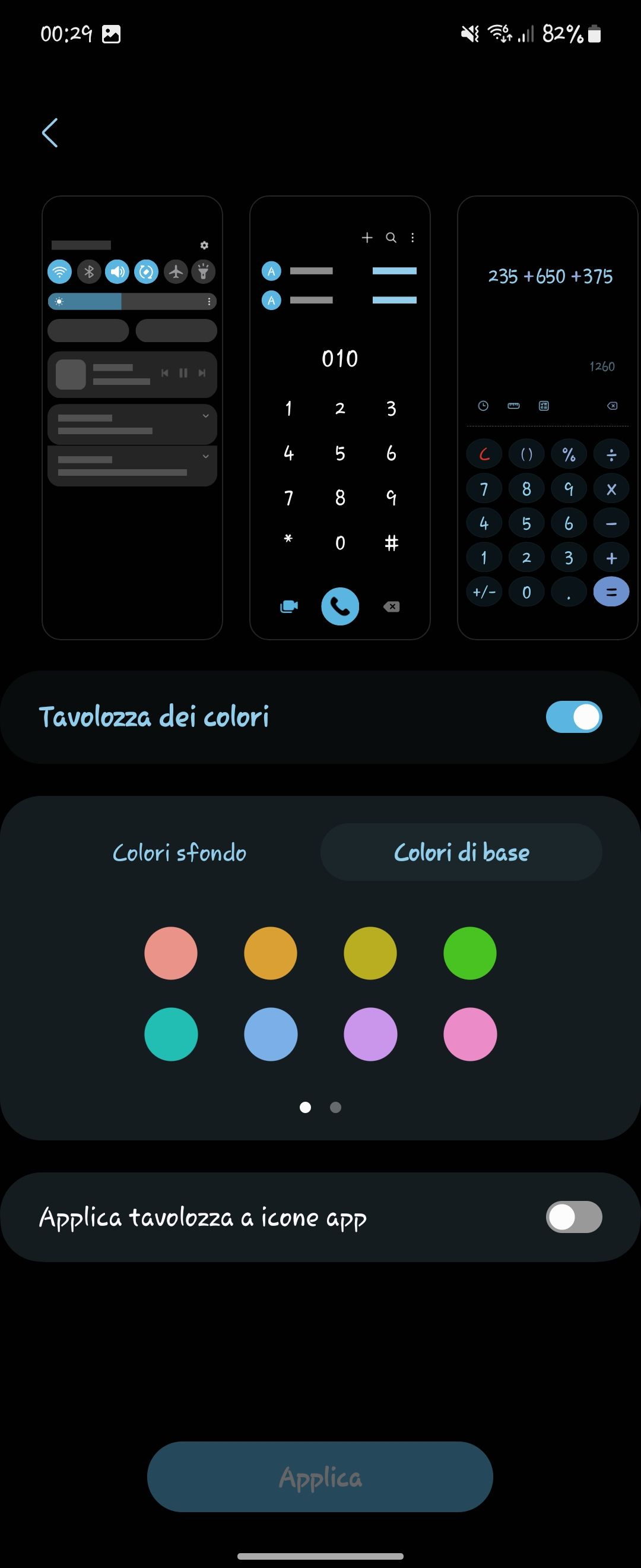 Temi e tavolozza colori flip 6 - Samsung Community