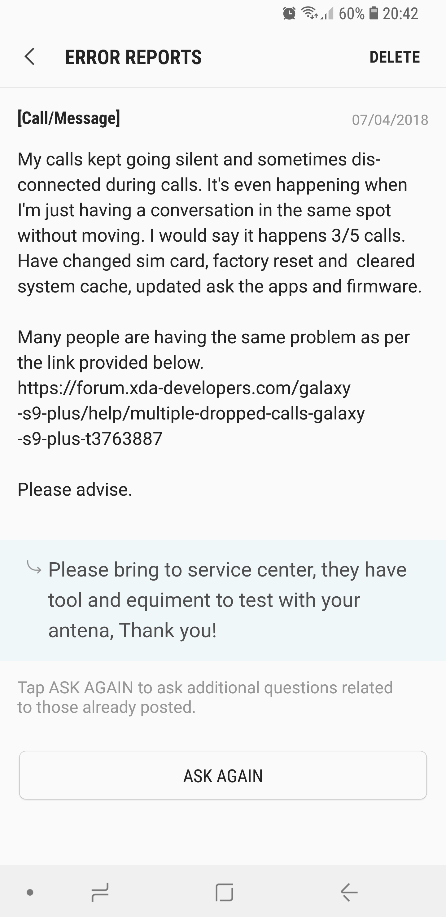 S9 speaker phone cutting out on call - Page 31 - Samsung Community