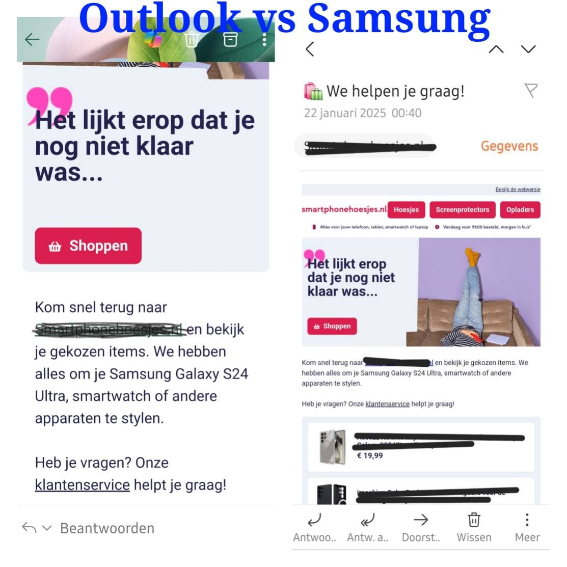 Lettertype te klein email app - Samsung Community
