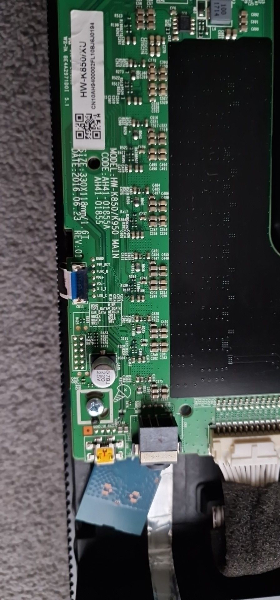 HW-K850/XU main board - Samsung Community