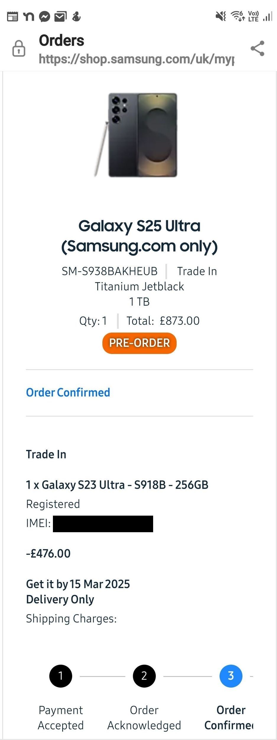 Preparing dispatch - Samsung Community