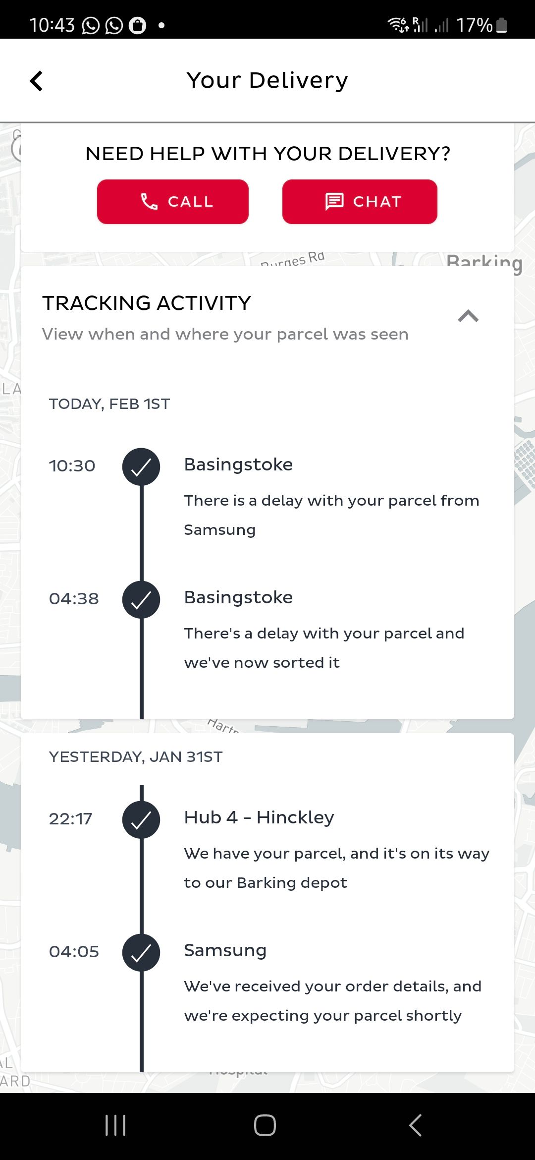 Confusion and Delay with My Parcel Delivery via DPD - Samsung Community