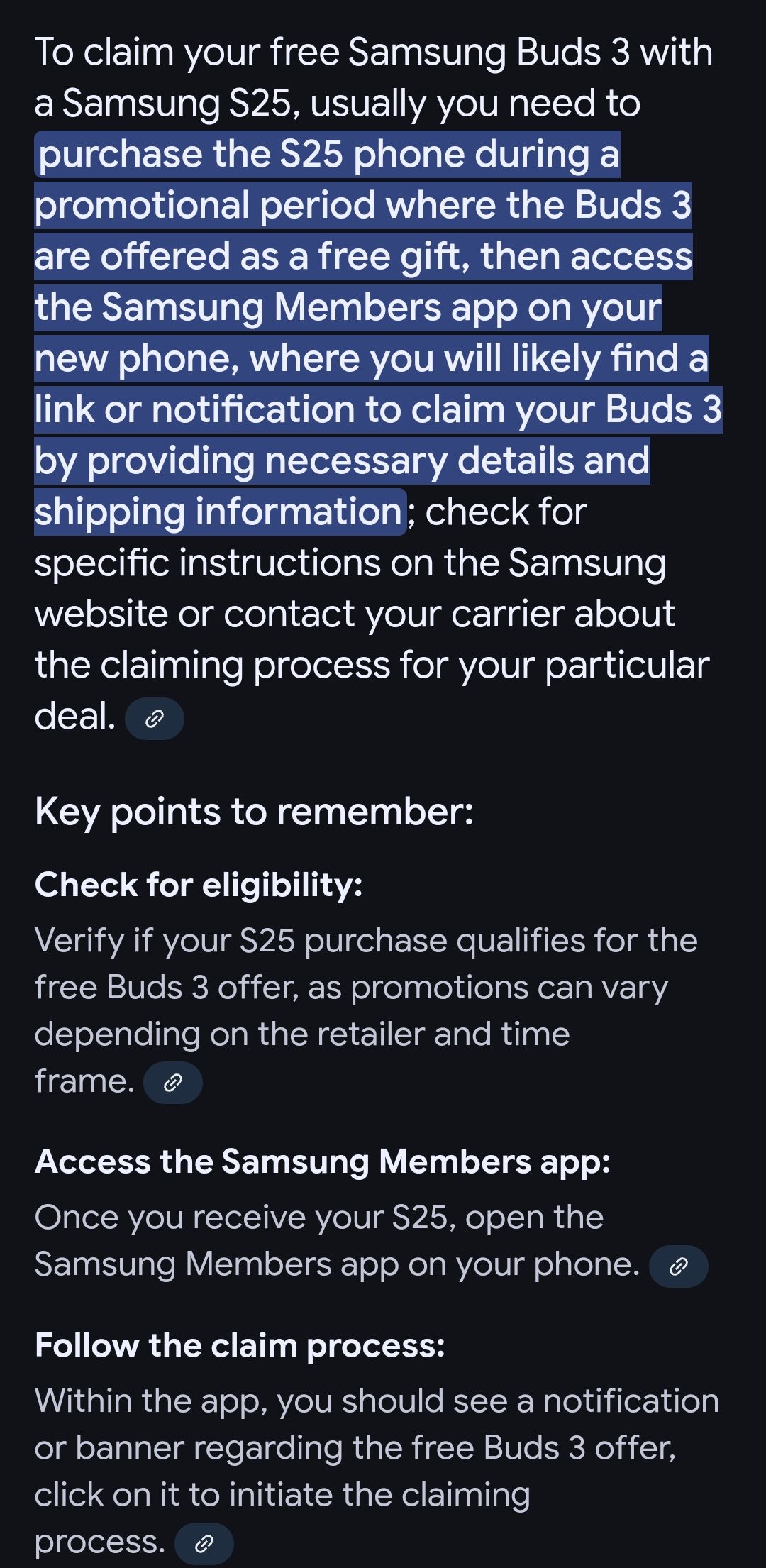 How to claim offer i.e. buds3 in S25 ultra? - Page 2 - Samsung Community