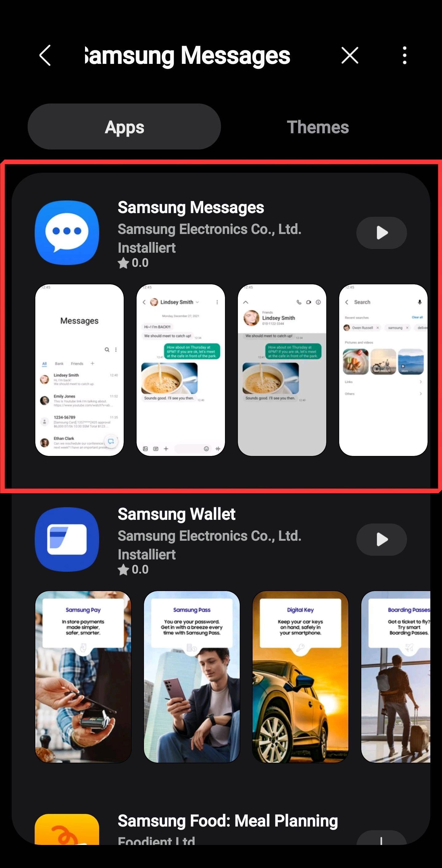 Samsung SMS Nachrichten App - Samsung Community