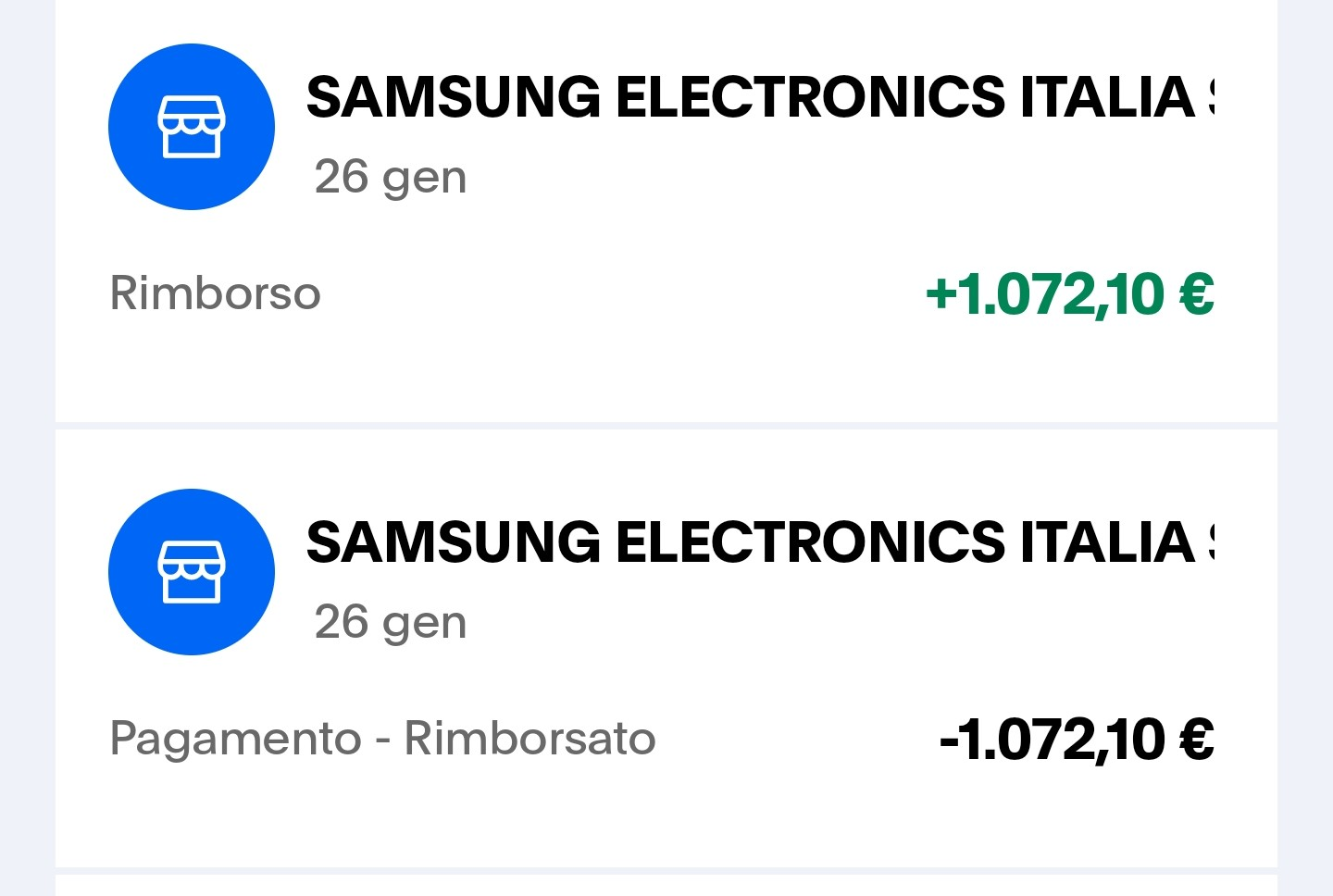 RIMBORSO - Samsung Community