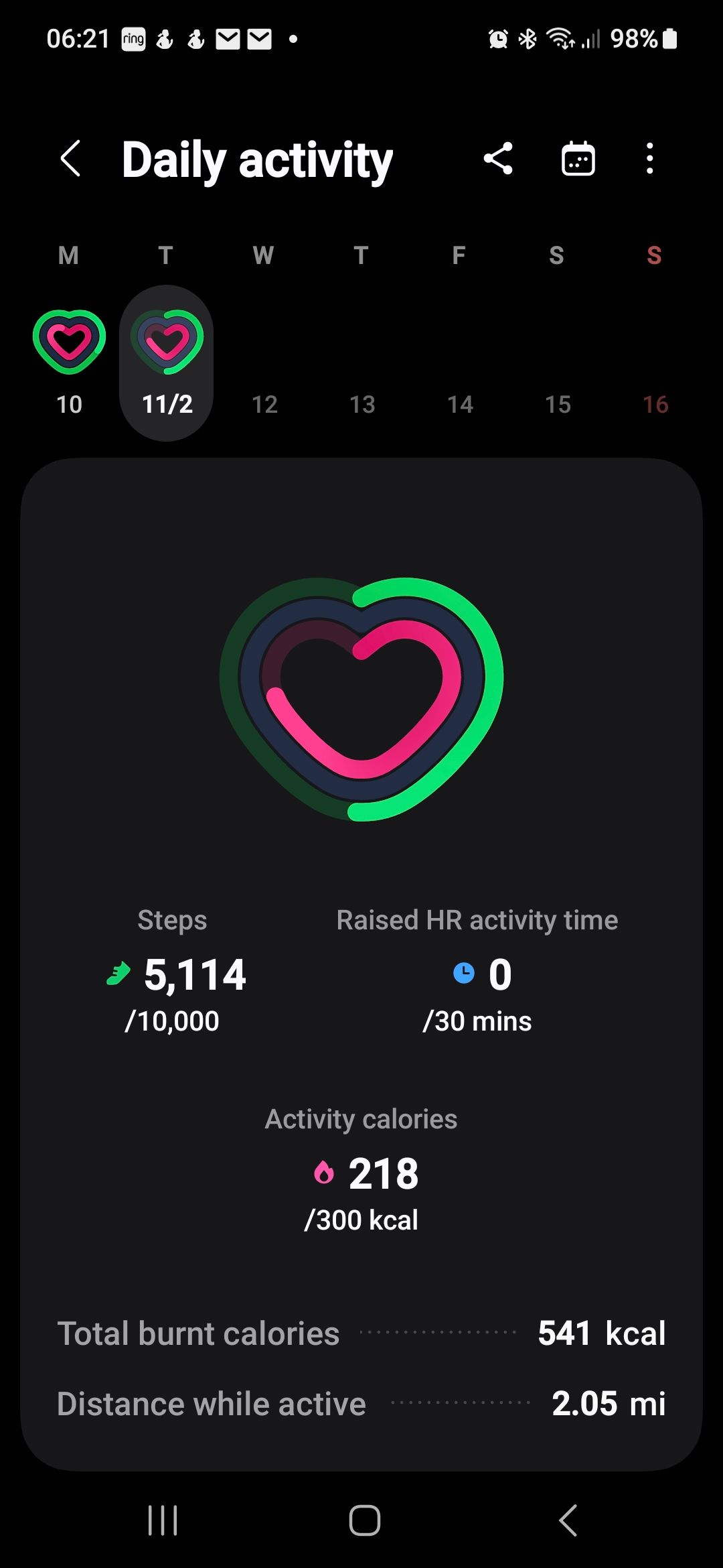 Raised heart rate activity missing samsung health - Samsung Community