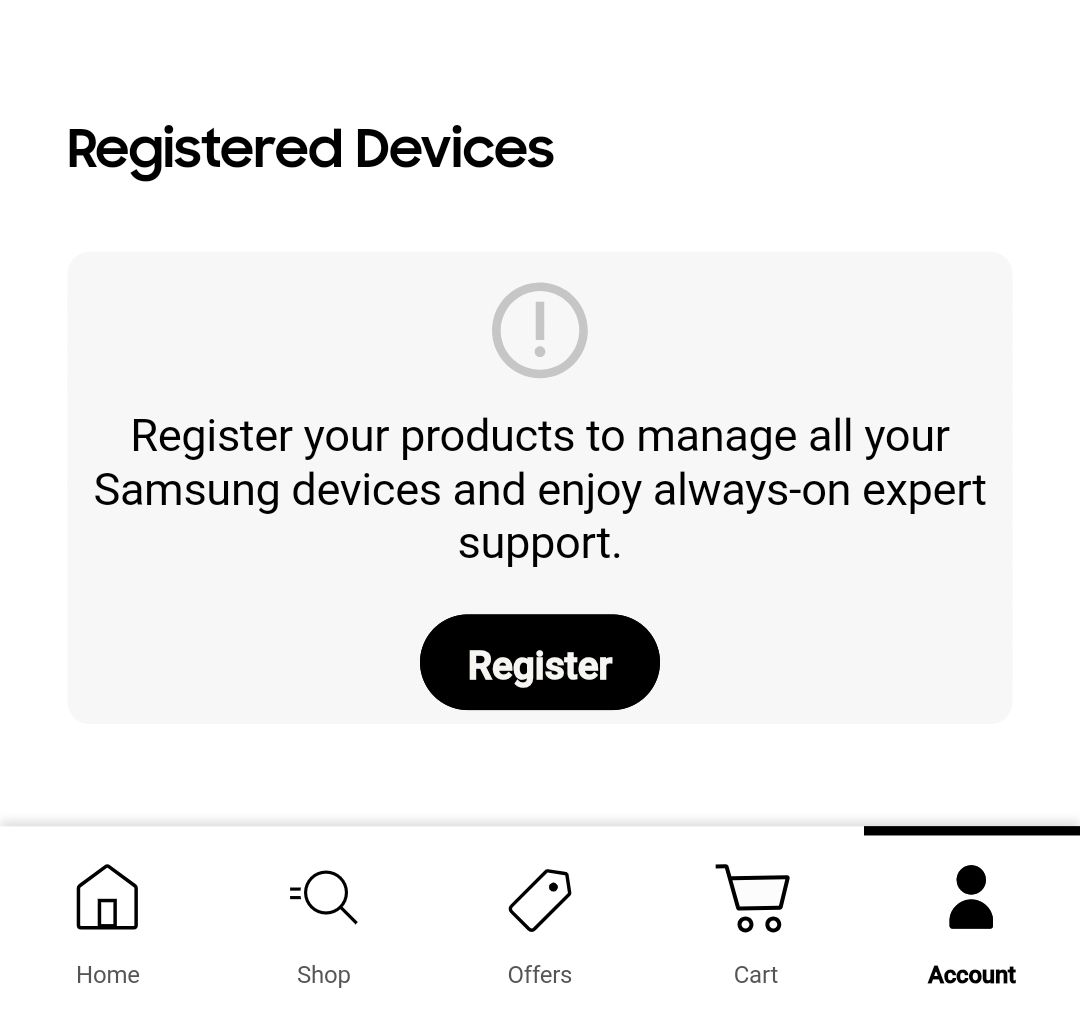 Registration problem - Samsung Community