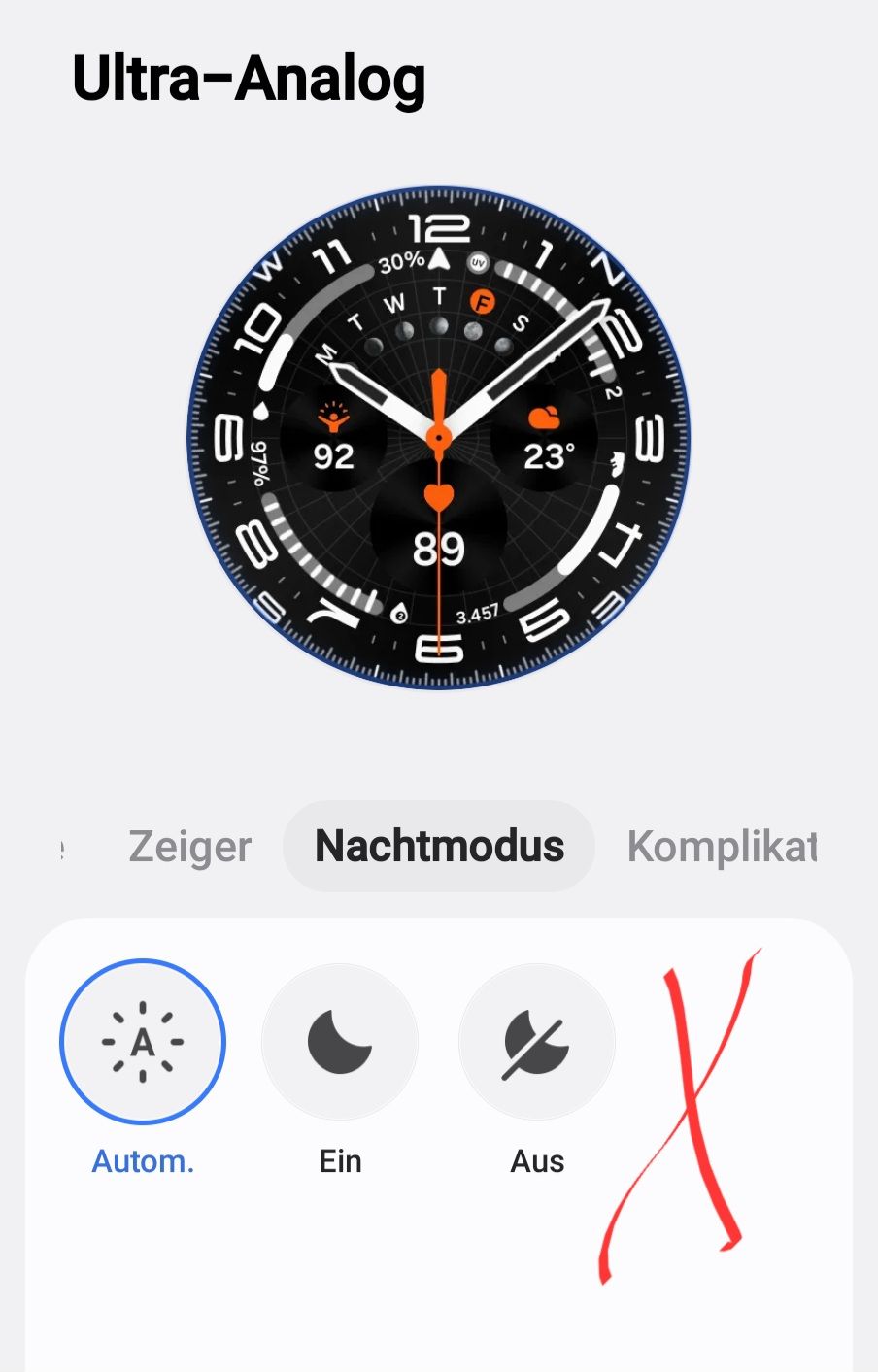 Gelöst: Nacht Modus watch ultra - Samsung Community