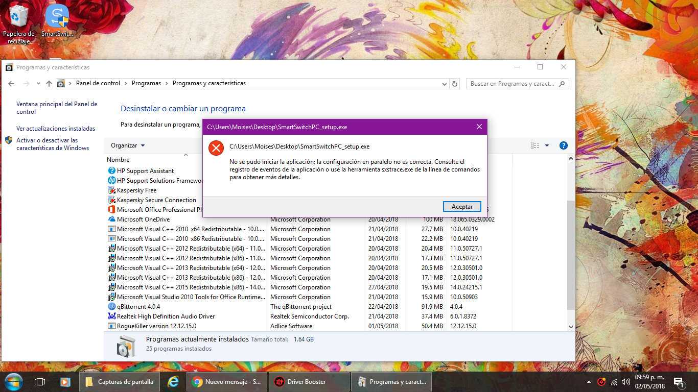 Solucionado: [Smart Switch] - Error: La configuración en paralelo no es ...