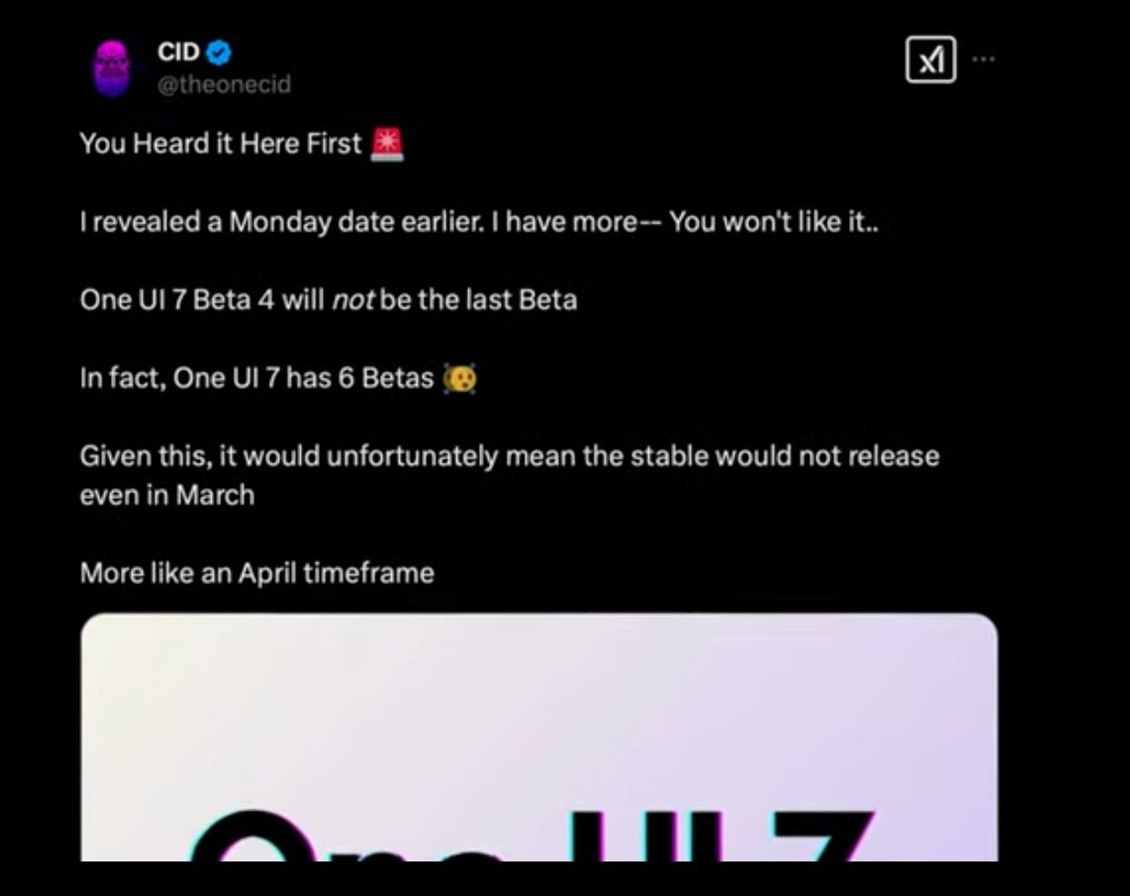 One UI 7 release date delayed - Samsung Community