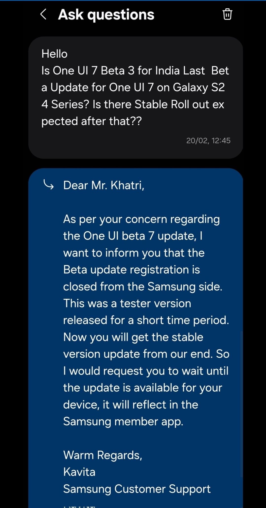 Hotfix for One UI 7 Beta 4 in the US - Samsung Community