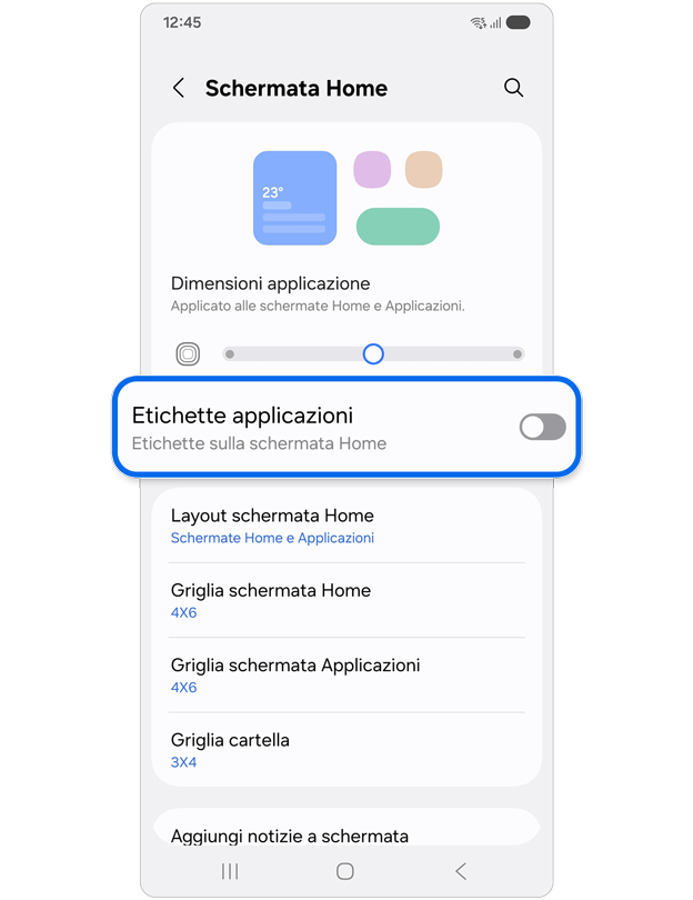 [Galaxy S25/Home Screen] Modifica dell'aspetto dei widget e delle icone ...