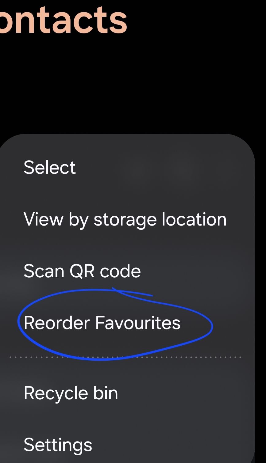 Reorder Favorite Contacts - Samsung Community