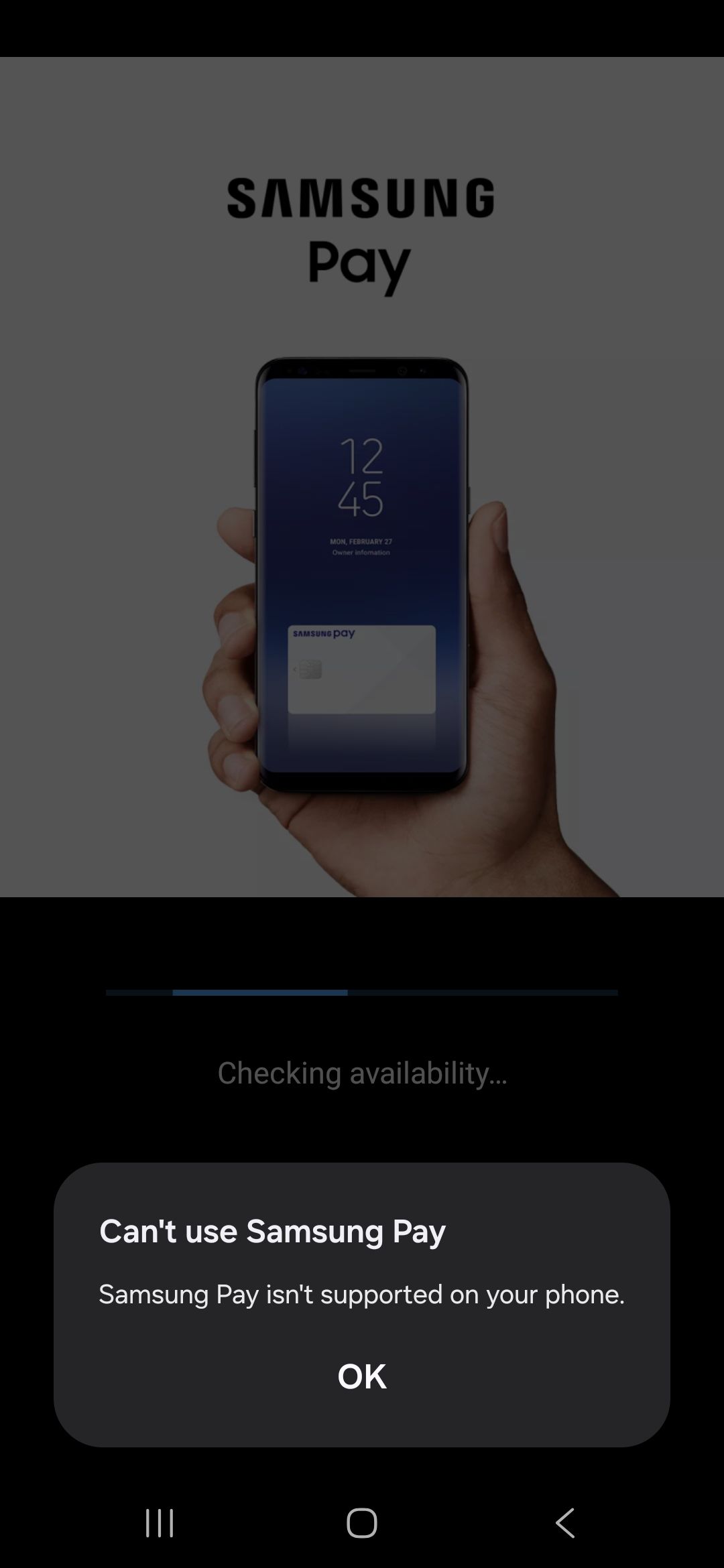 Solved: Samsung wallet set up issue - Samsung Community