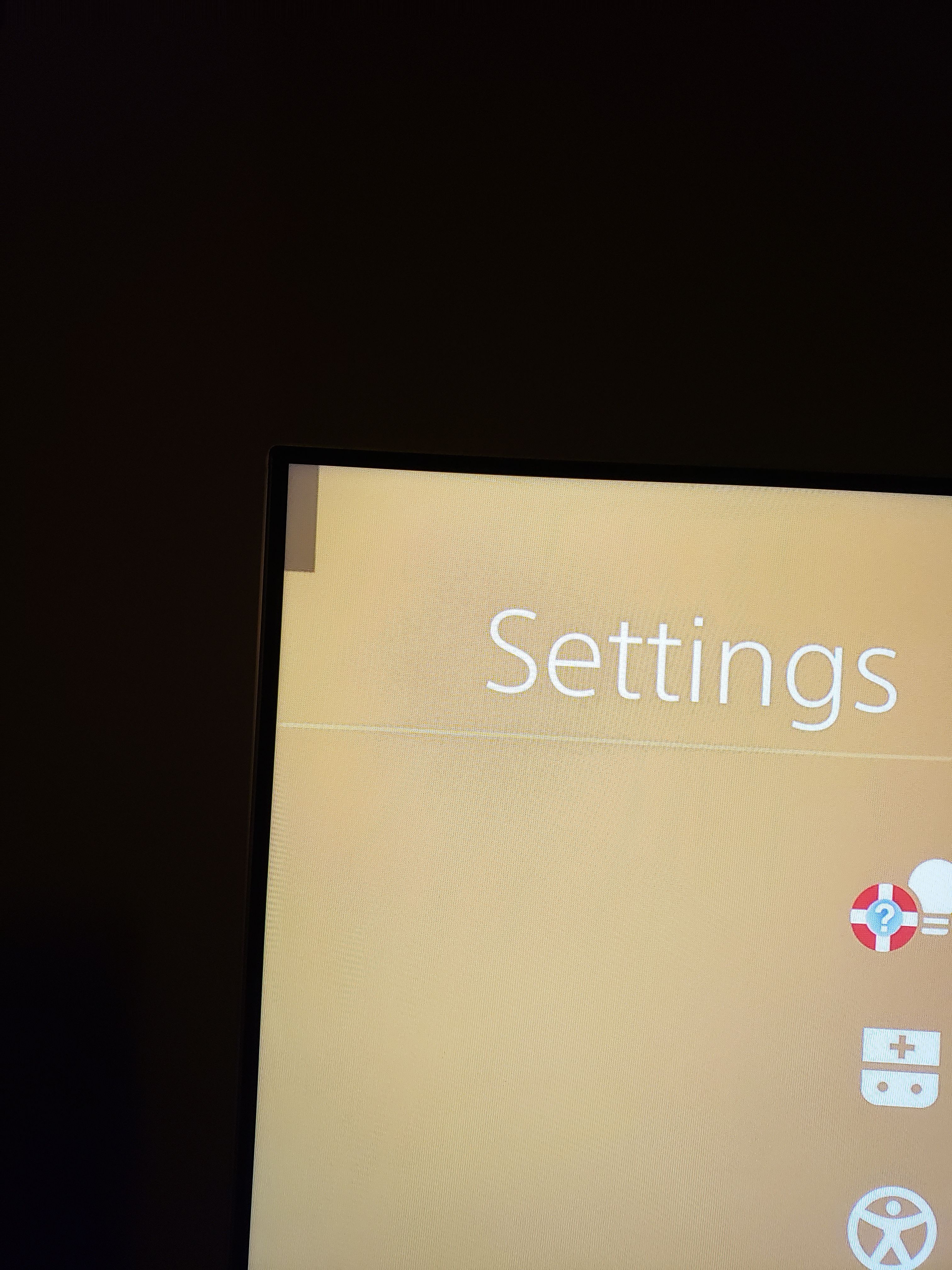 Samsung KS8000 issue with small, dark rectangle in upper left corner ...