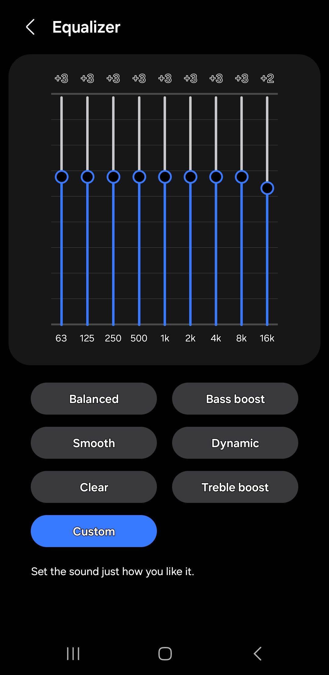 Best sound equalizer settings - Samsung Community