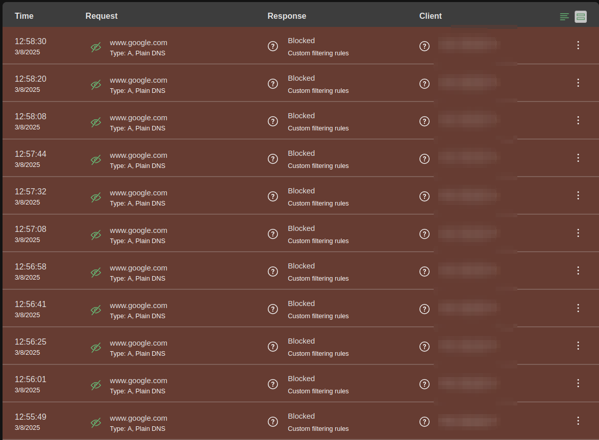 Samsung A55 Hammering my DNS server asking for www.google.com - Samsung ...