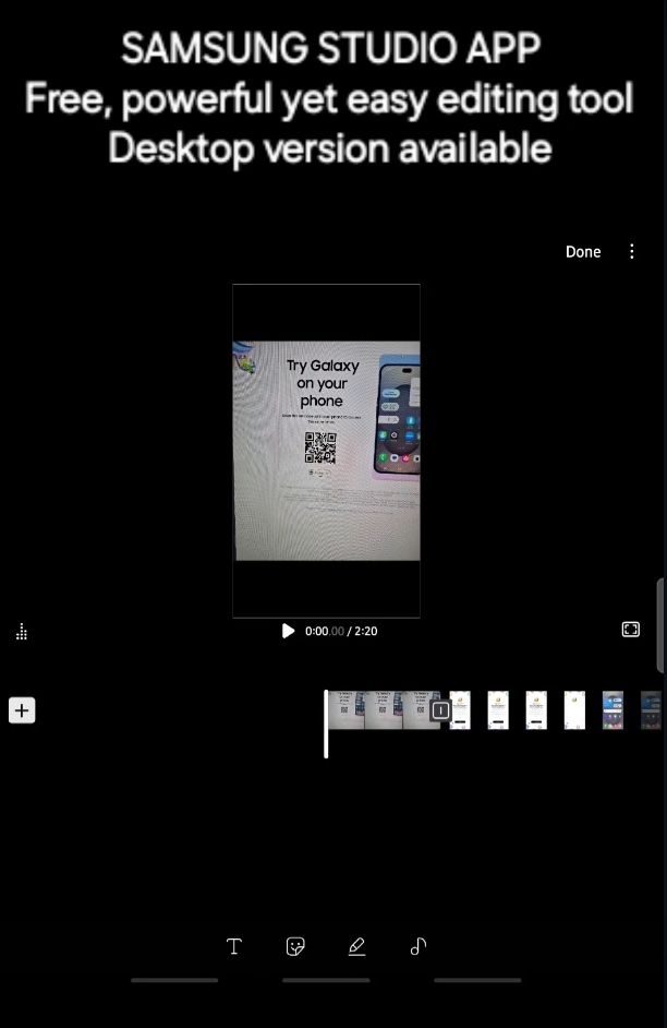 Samsung Studio App - A free, simple, yet powerful content creator tool ...