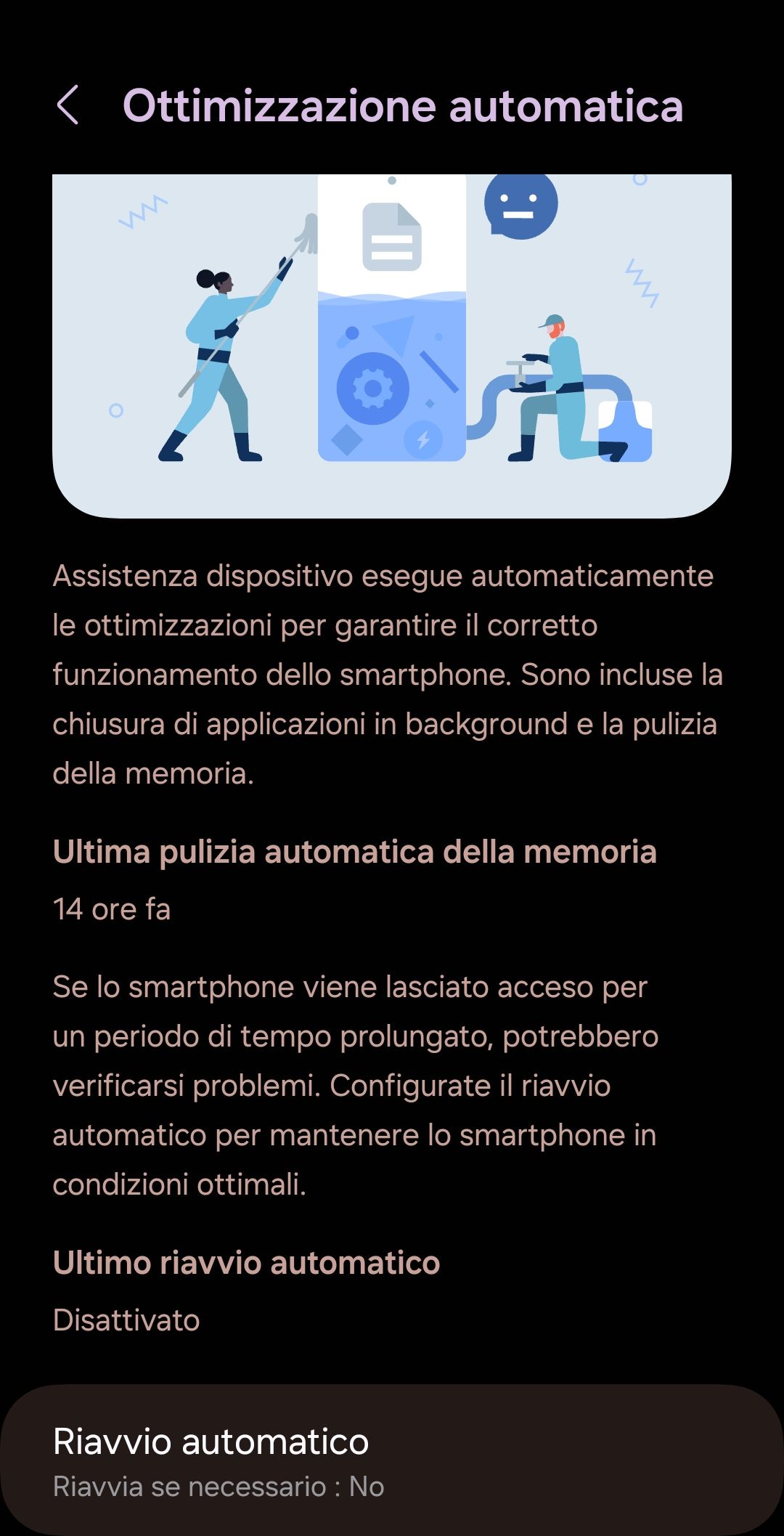 Liberazione automatica dello spazio in memoria - Samsung Community
