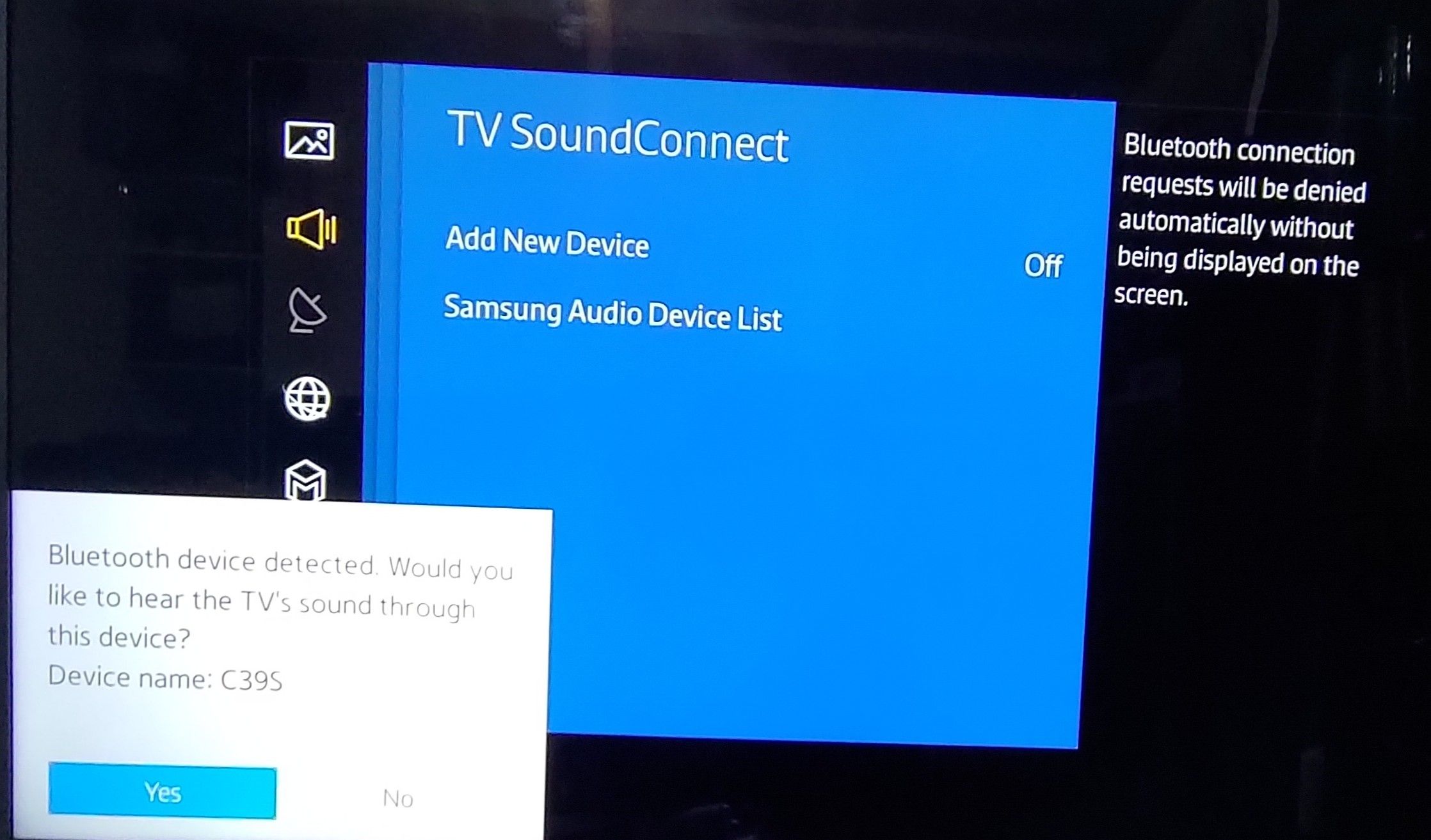 Constant Bluetooth Connection Request from unknown device - Samsung ...