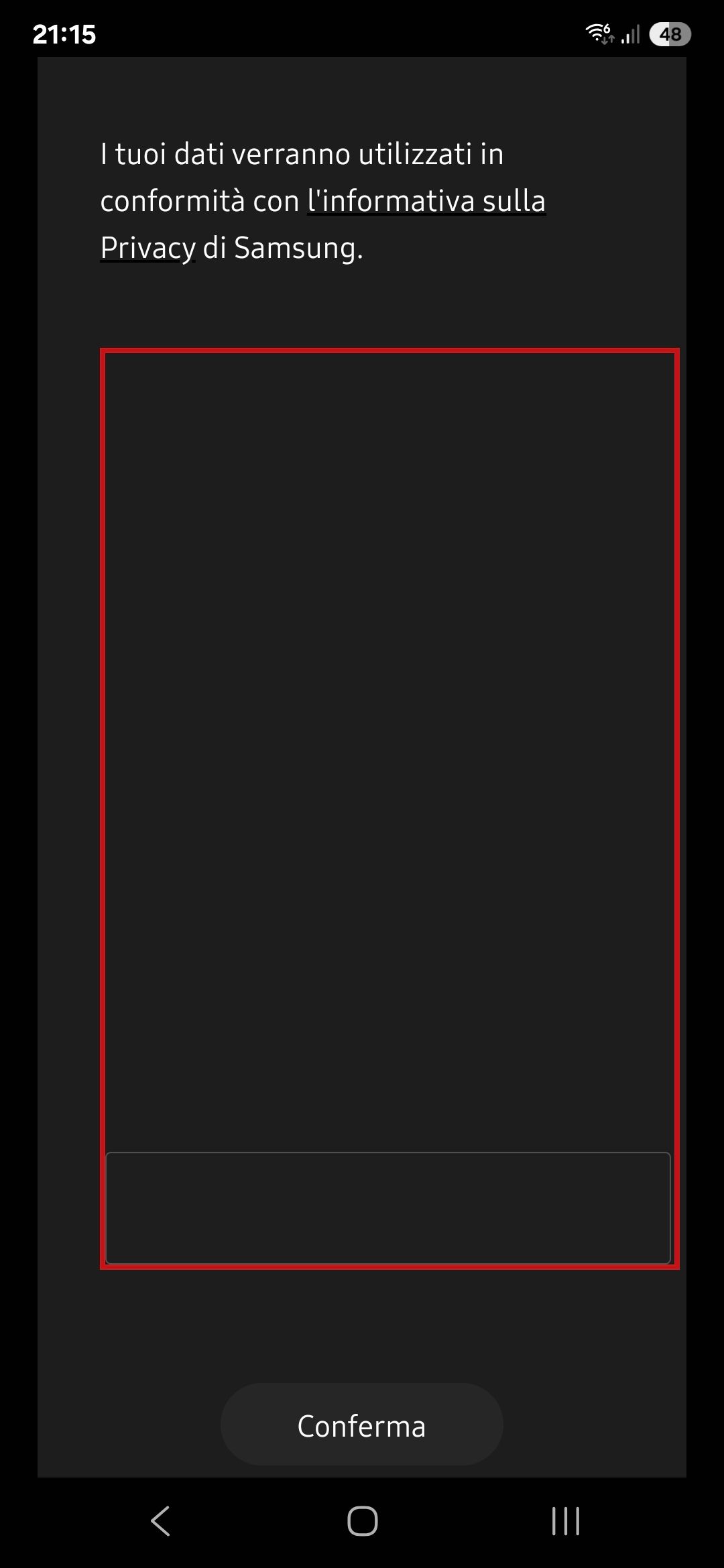 Prova d'acquisto A16 - Samsung Community