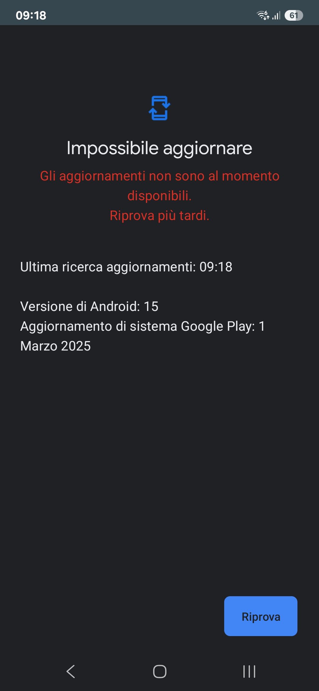 Problemi aggiornamento - Samsung Community