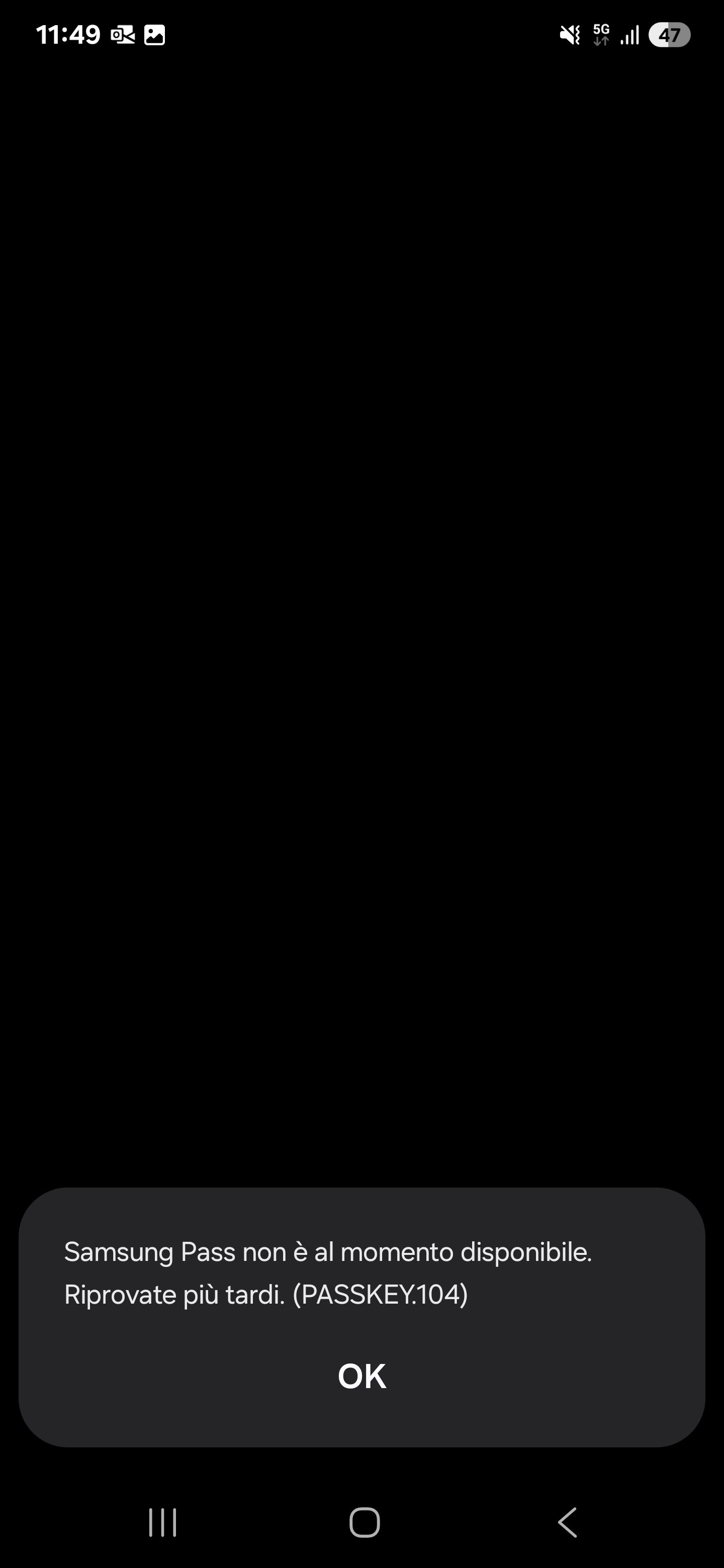 Creare passkey - Samsung Community