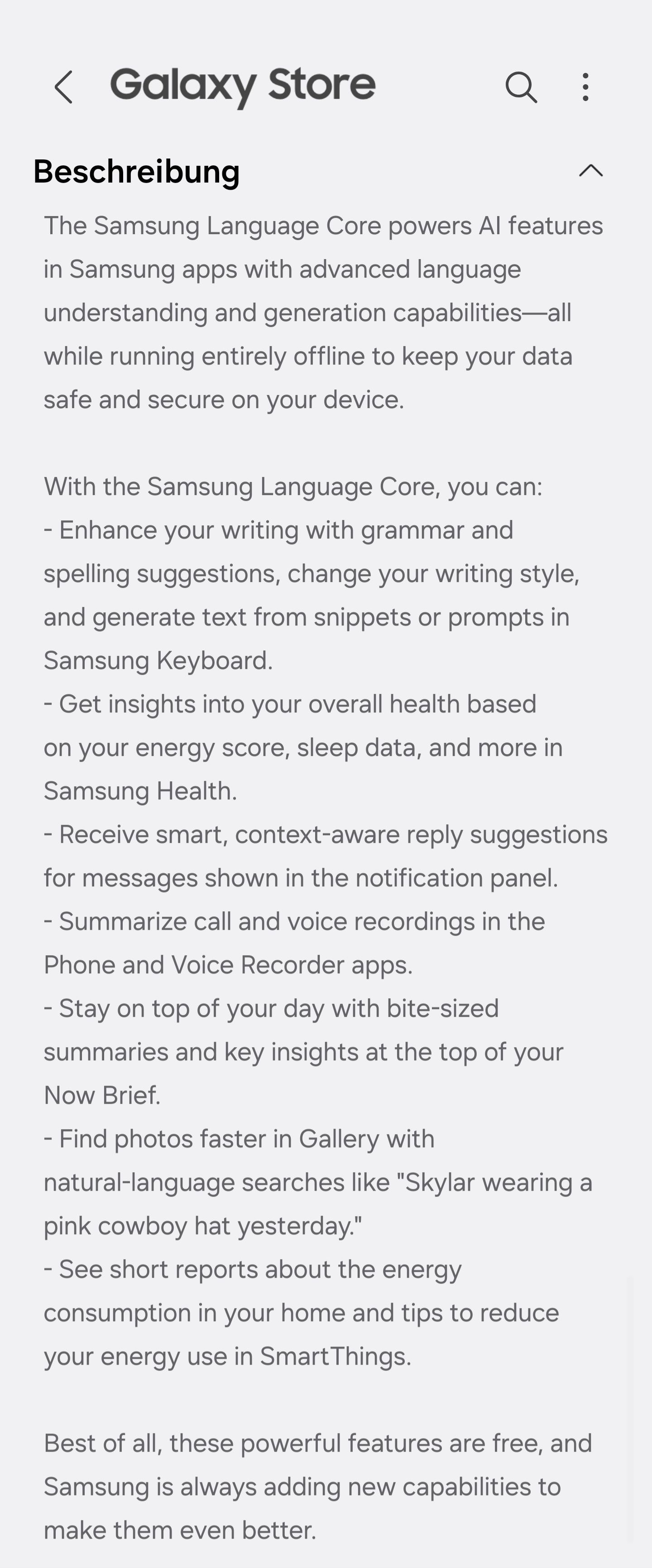 Samsung Language Core Update > Einige Infos dazu - Samsung Community