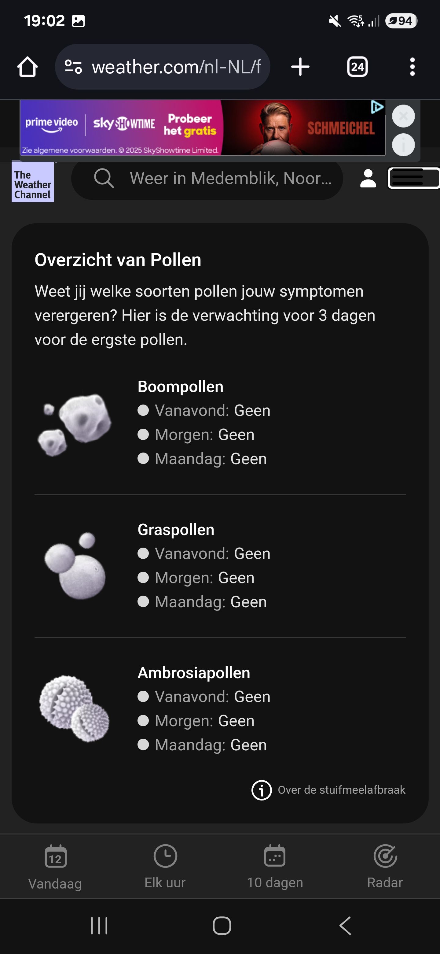 Waarom geen pollen meer in weer app - Samsung Community