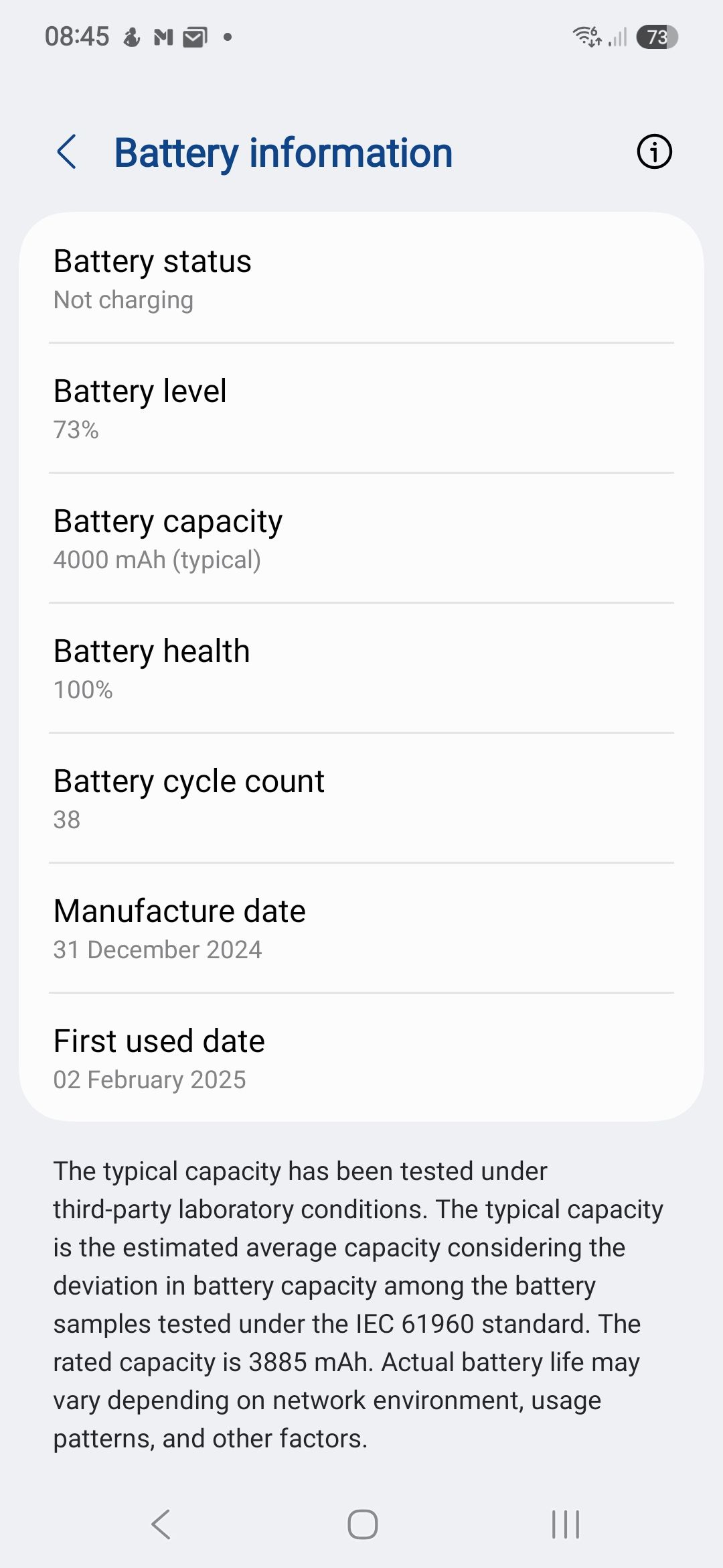 Battery health check - Samsung Community