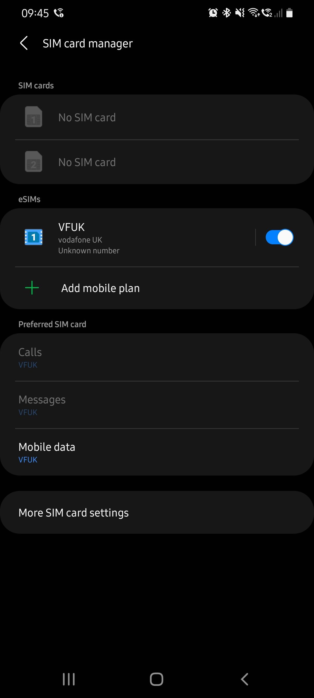 Esim/WiFi calling symbol - Samsung Community
